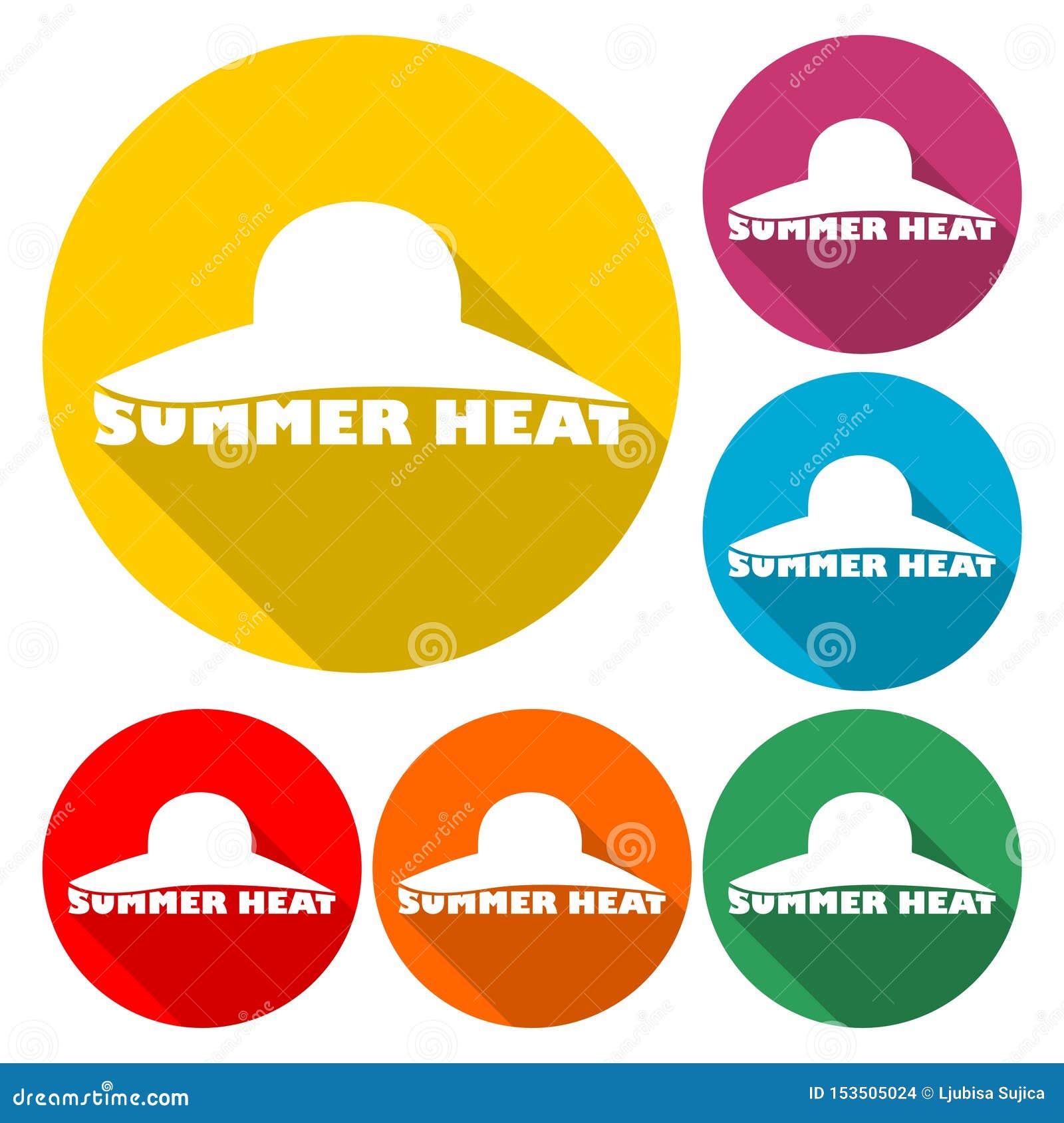 Icono Del Calor Del Verano - Ejemplo Ilustración del Vector ...