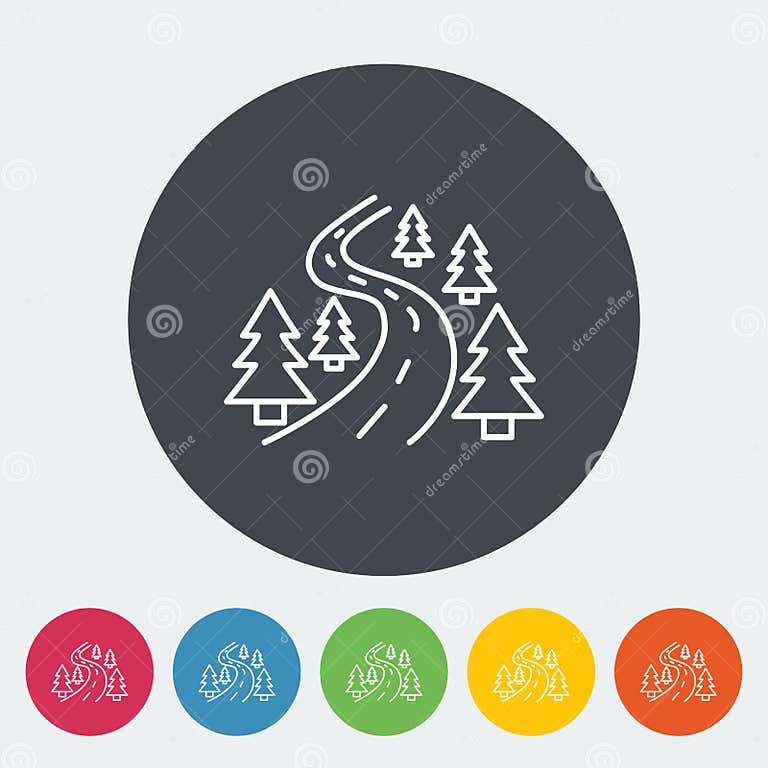 Icono del camino ilustración del vector. Ilustración de aislado - 95786798