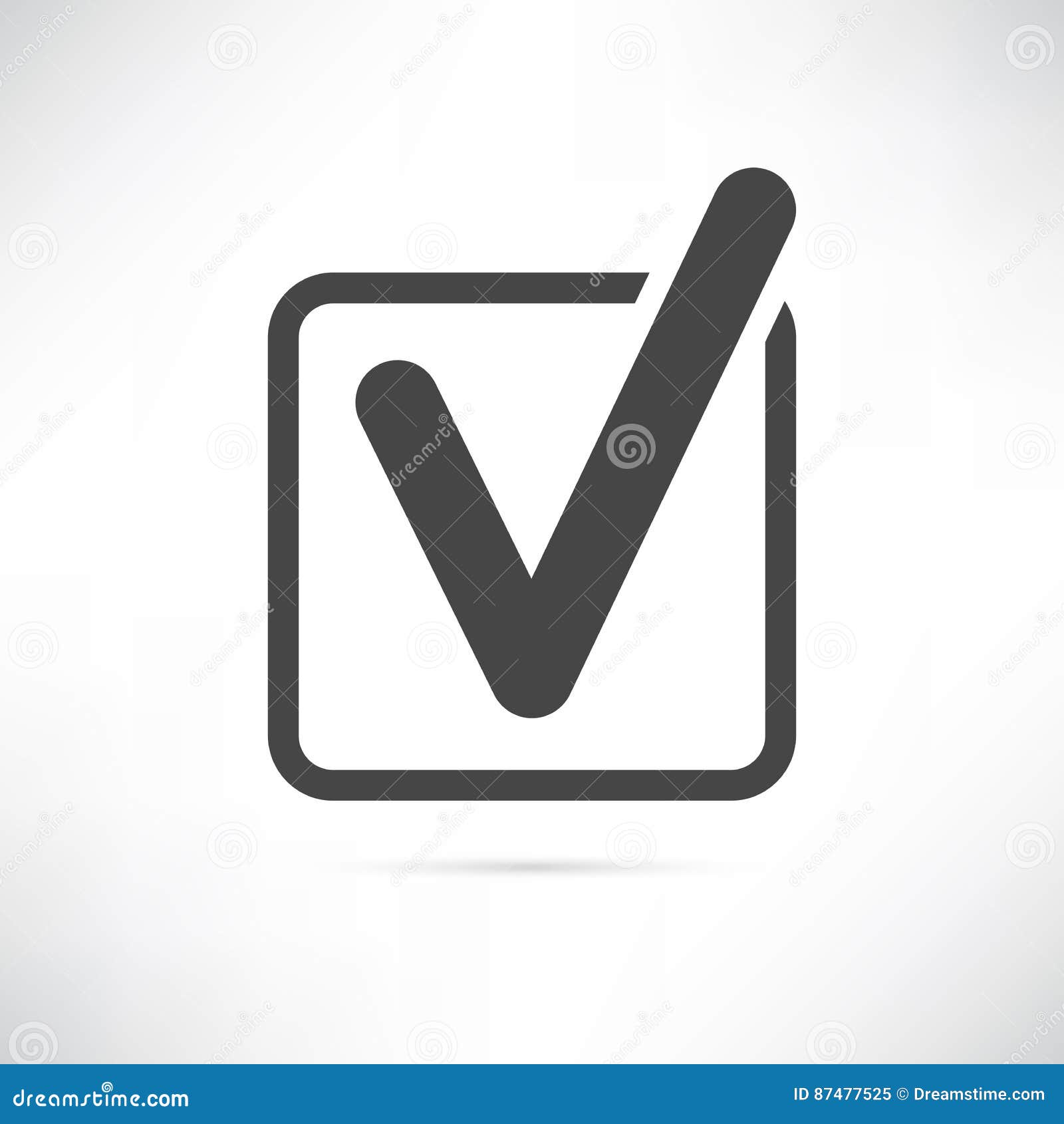 Icono del Checkbox ilustración del vector. Ilustración de modelo - 87477525
