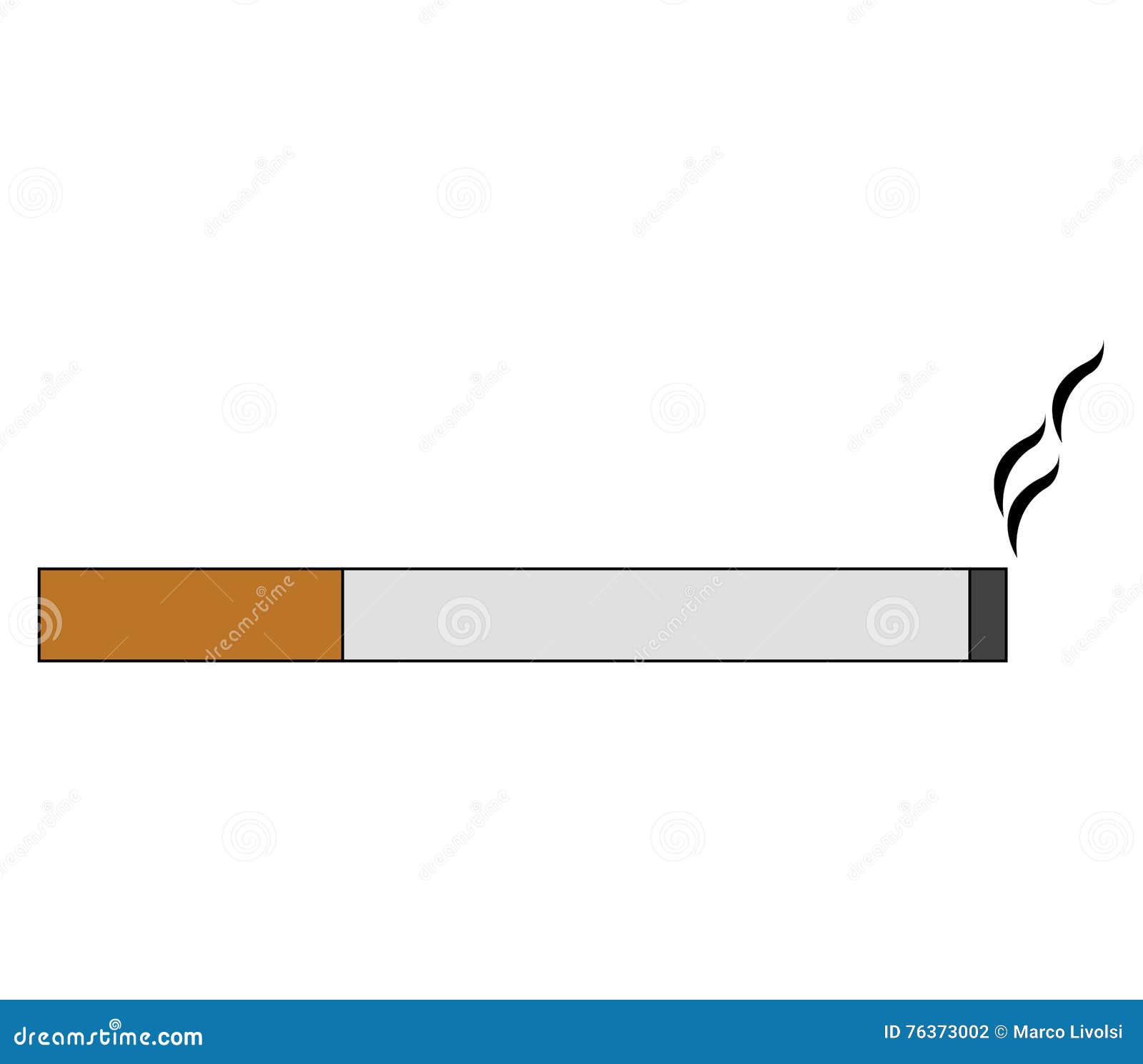 Icono Del Cigarrillo Ilustrado Stock de ilustración - Ilustración de ...