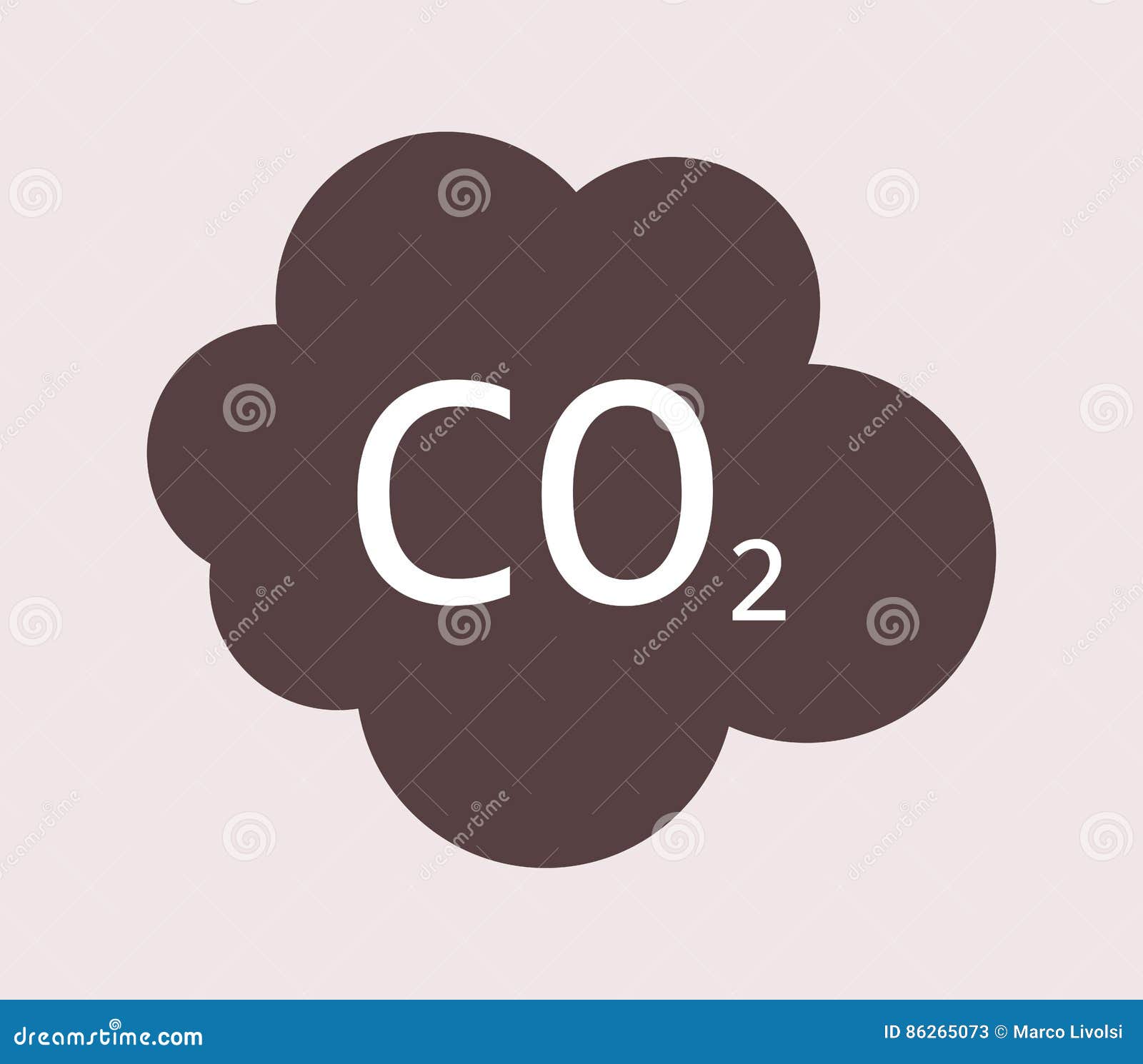 Icono del CO2 ilustrado stock de ilustración. Ilustración de fondo ...