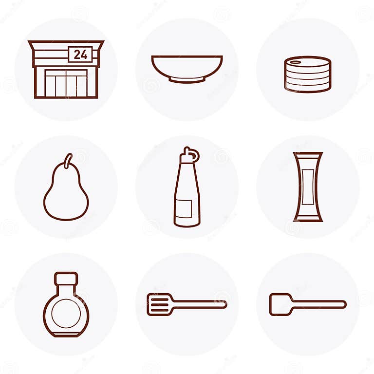 Icono #1 del colmado ilustración del vector. Ilustración de ...