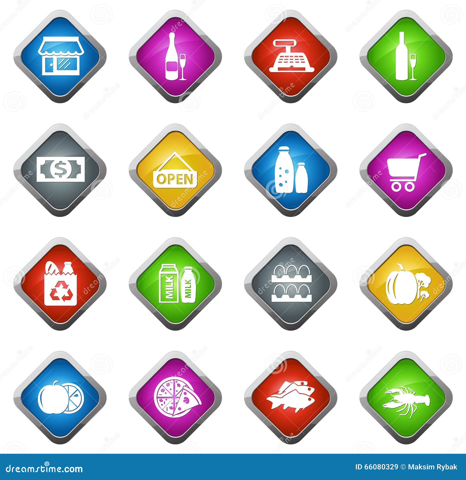 Icono del colmado ilustración del vector. Ilustración de dinero - 66080329