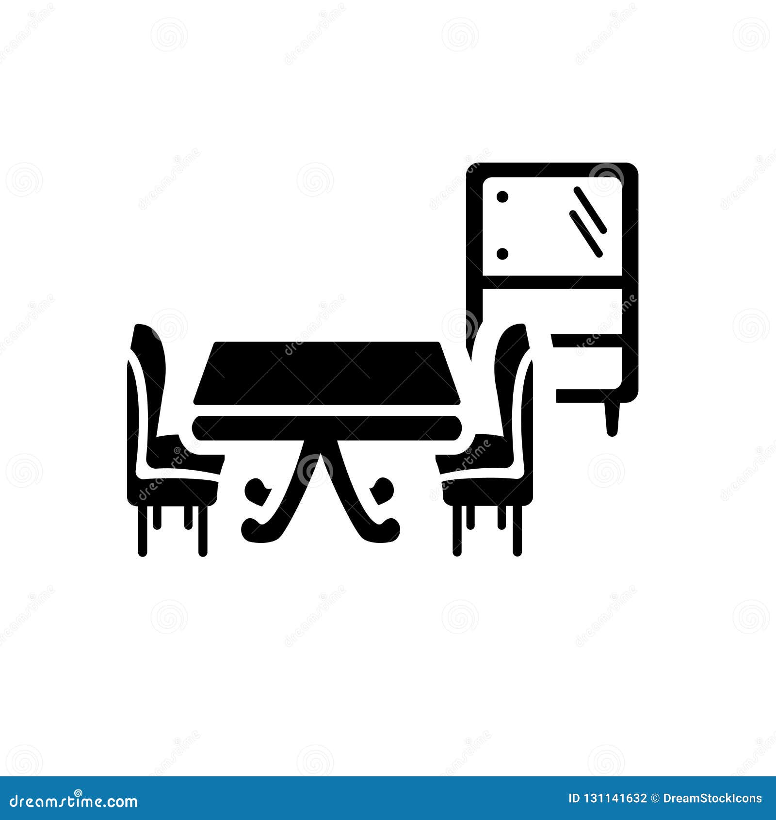 Icono del comedor ilustración del vector. Ilustración de ventana ...