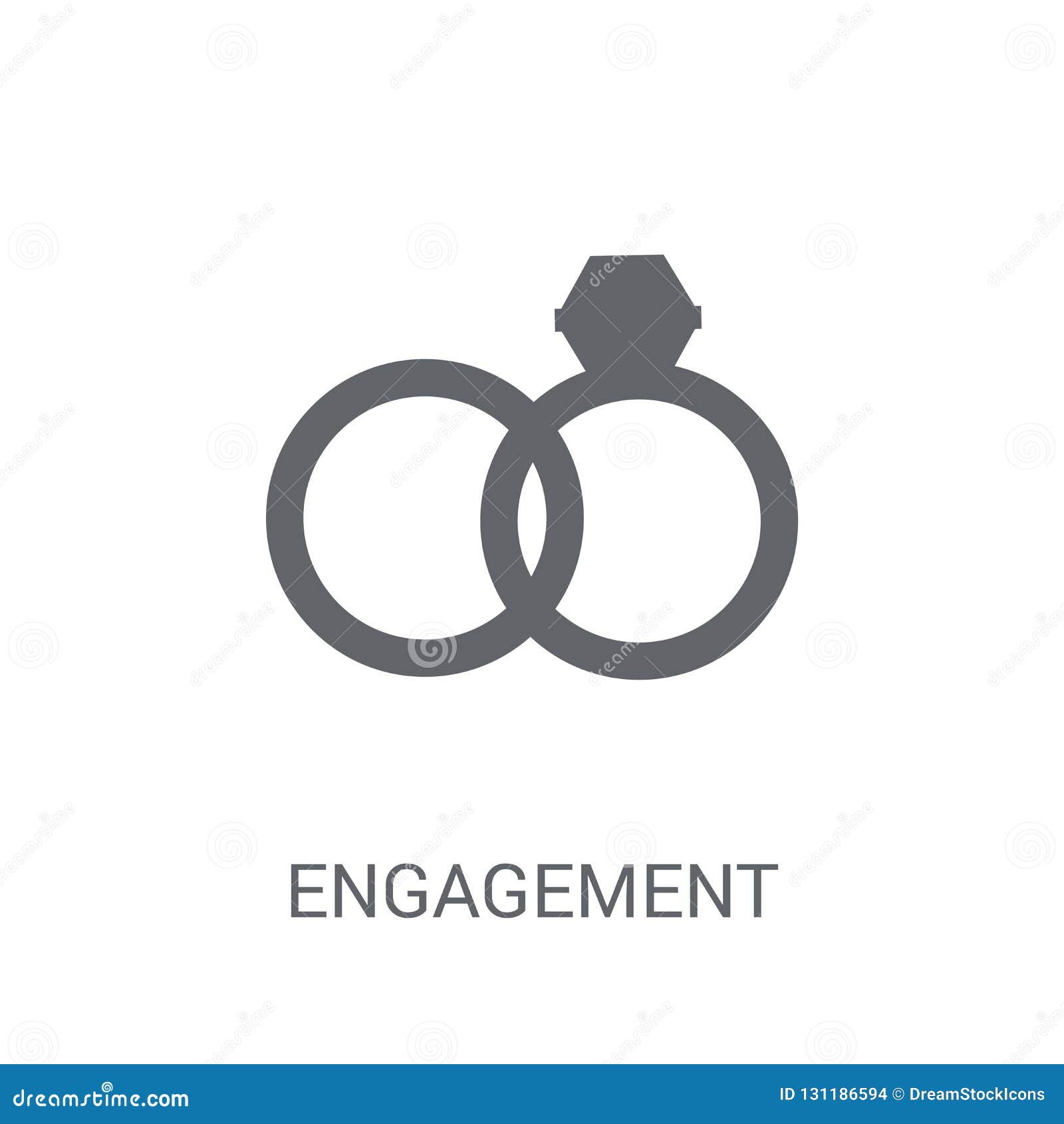 Icono del compromiso ilustración del vector. Ilustración de lanzamiento ...