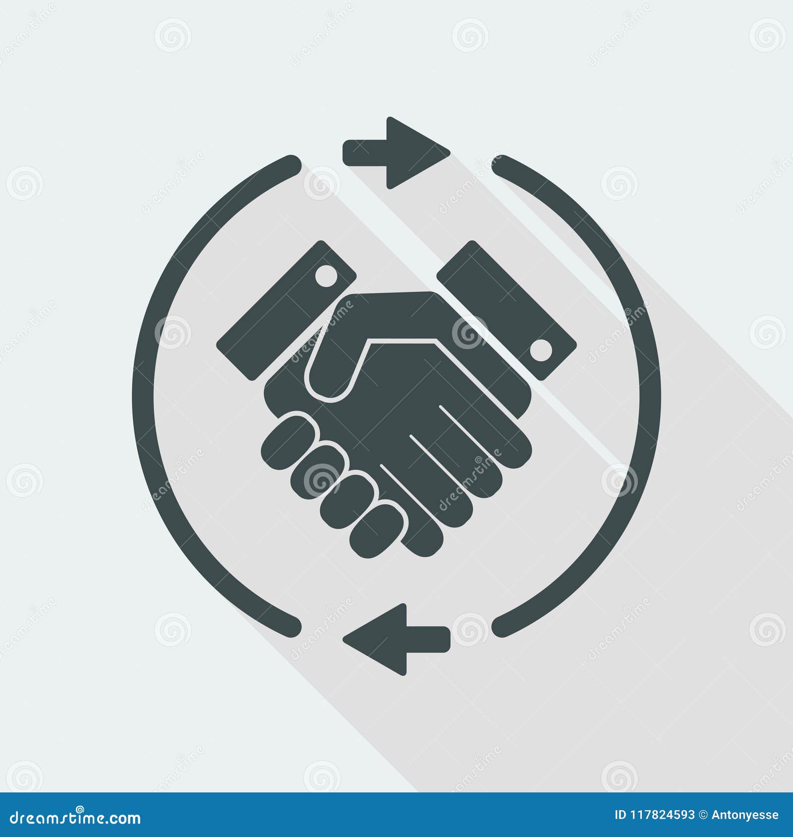 Icono Del Concepto Del Acuerdo Comercial Ilustración del Vector ...