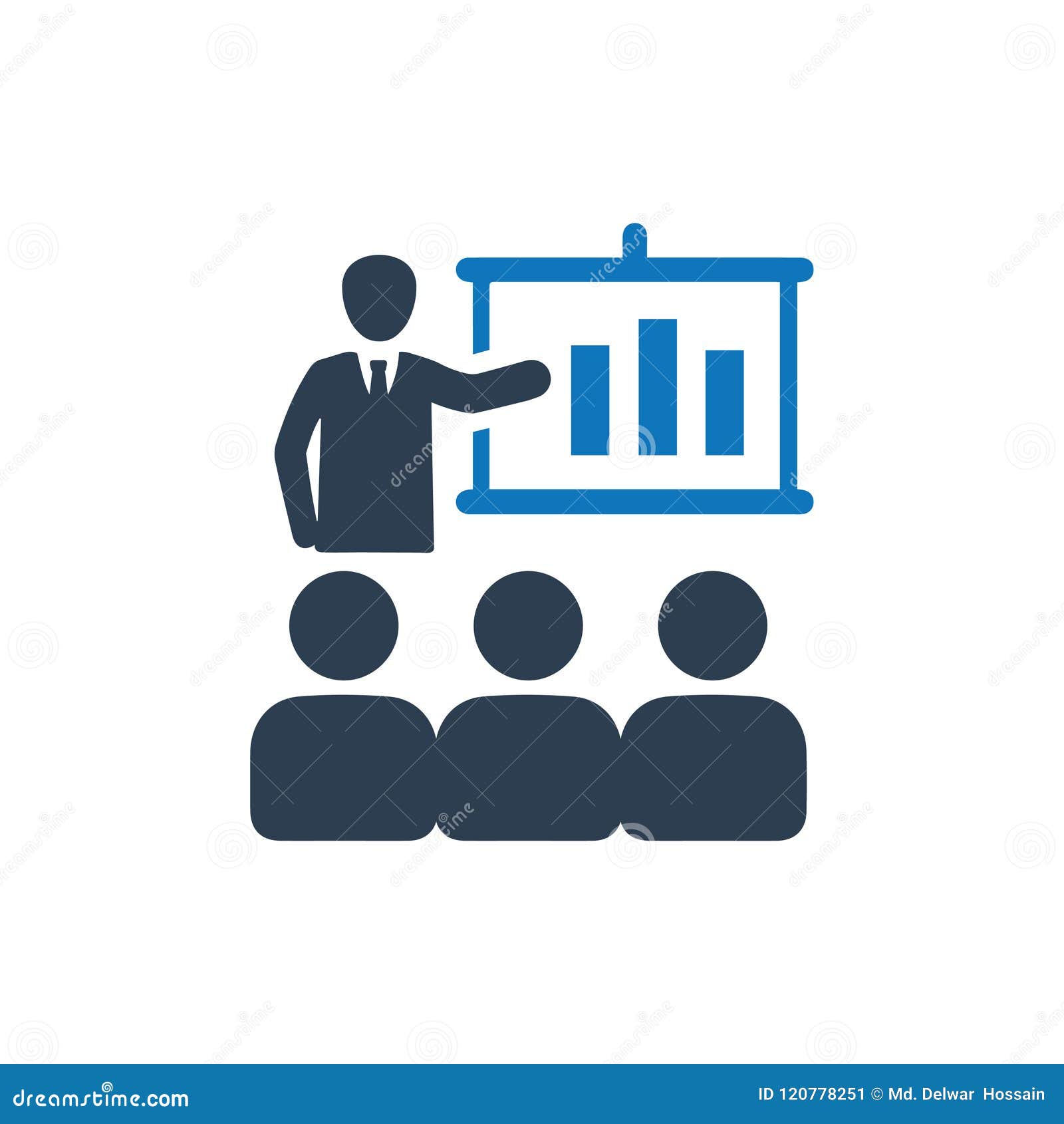 Icono Del Congreso De Negocios Ilustración del Vector - Ilustración de ...