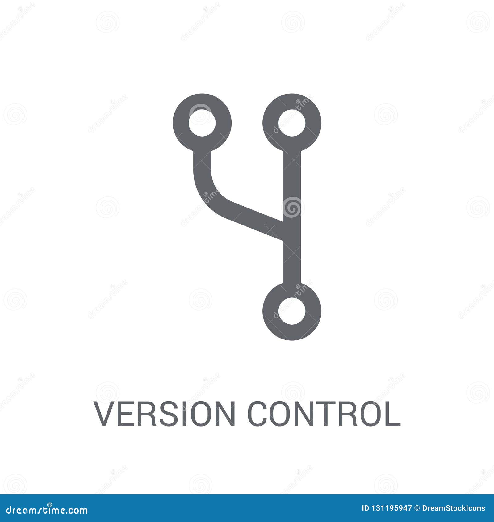 Icono Del Control De Versiones Ilustración del Vector - Ilustración de ...