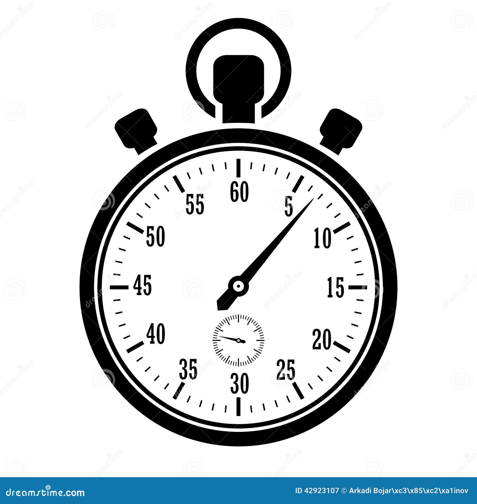 Icono del cronómetro ilustración del vector. Ilustración de vuelta ...