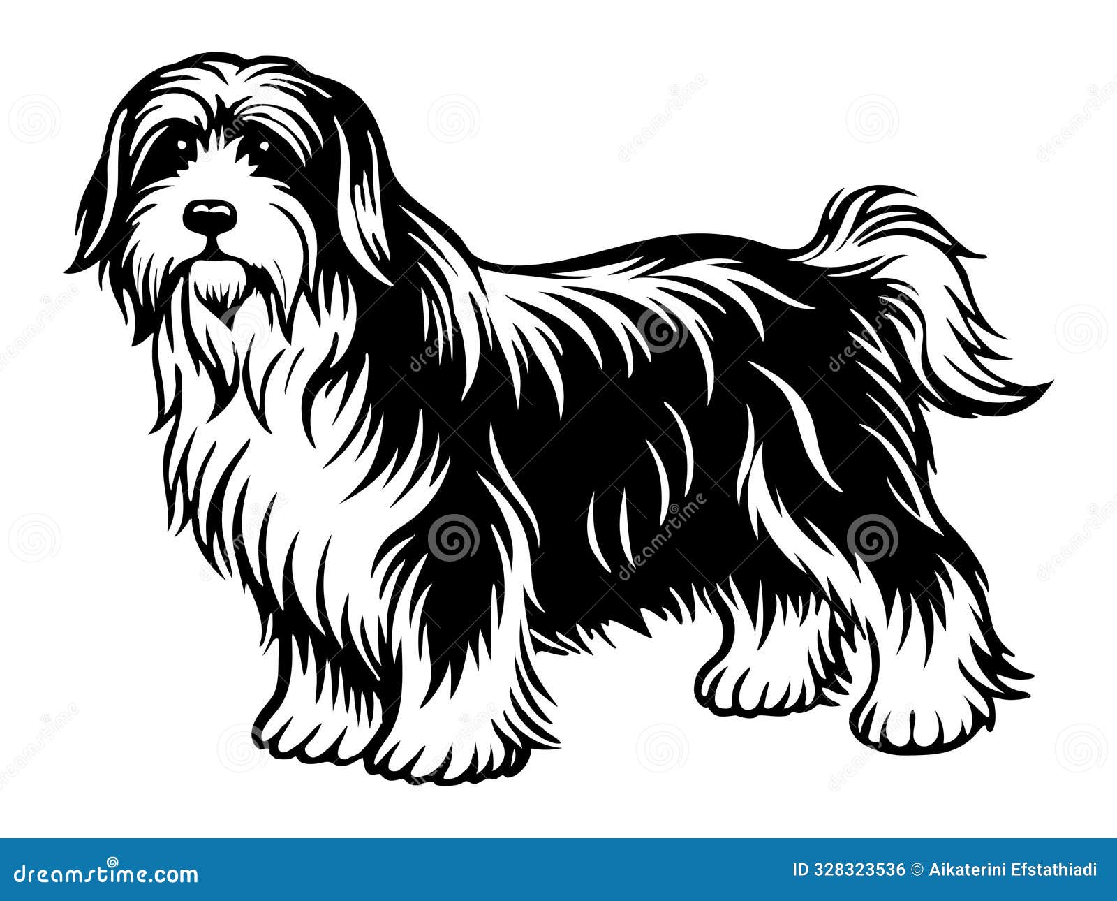 Icono Del Cuerpo Completo Del Perro Bobo. . Ilustración del Vector ...