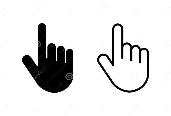 Icono Del Cursor De Mano . Vector De Icono De Cursor. Icono Del Cursor ...