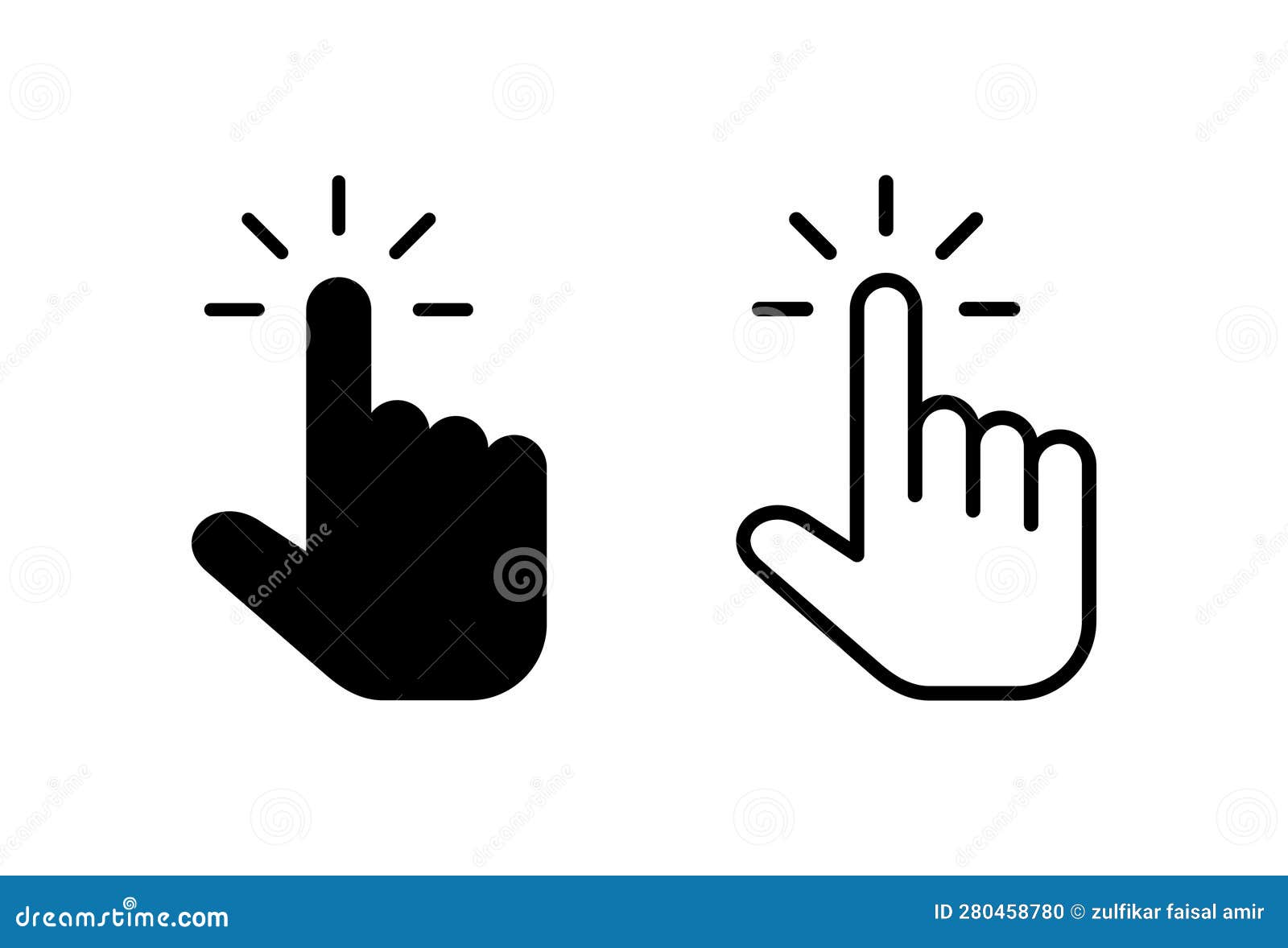 Icono Del Cursor De Mano . Vector De Icono De Cursor. Icono Del Cursor ...