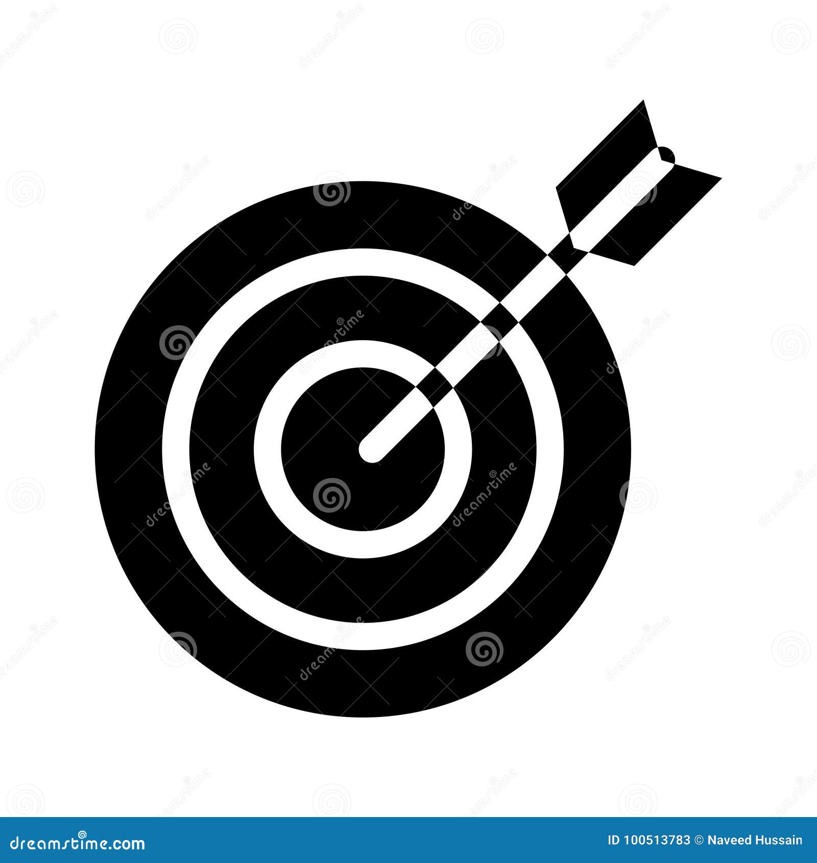 Icono del dardo stock de ilustración. Ilustración de flecha - 100513783