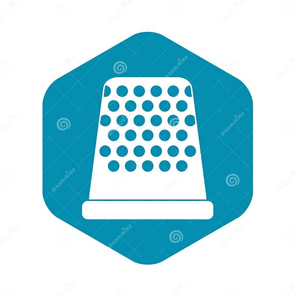 Icono Del Dedal, Estilo Simple Ilustración del Vector - Ilustración de ...