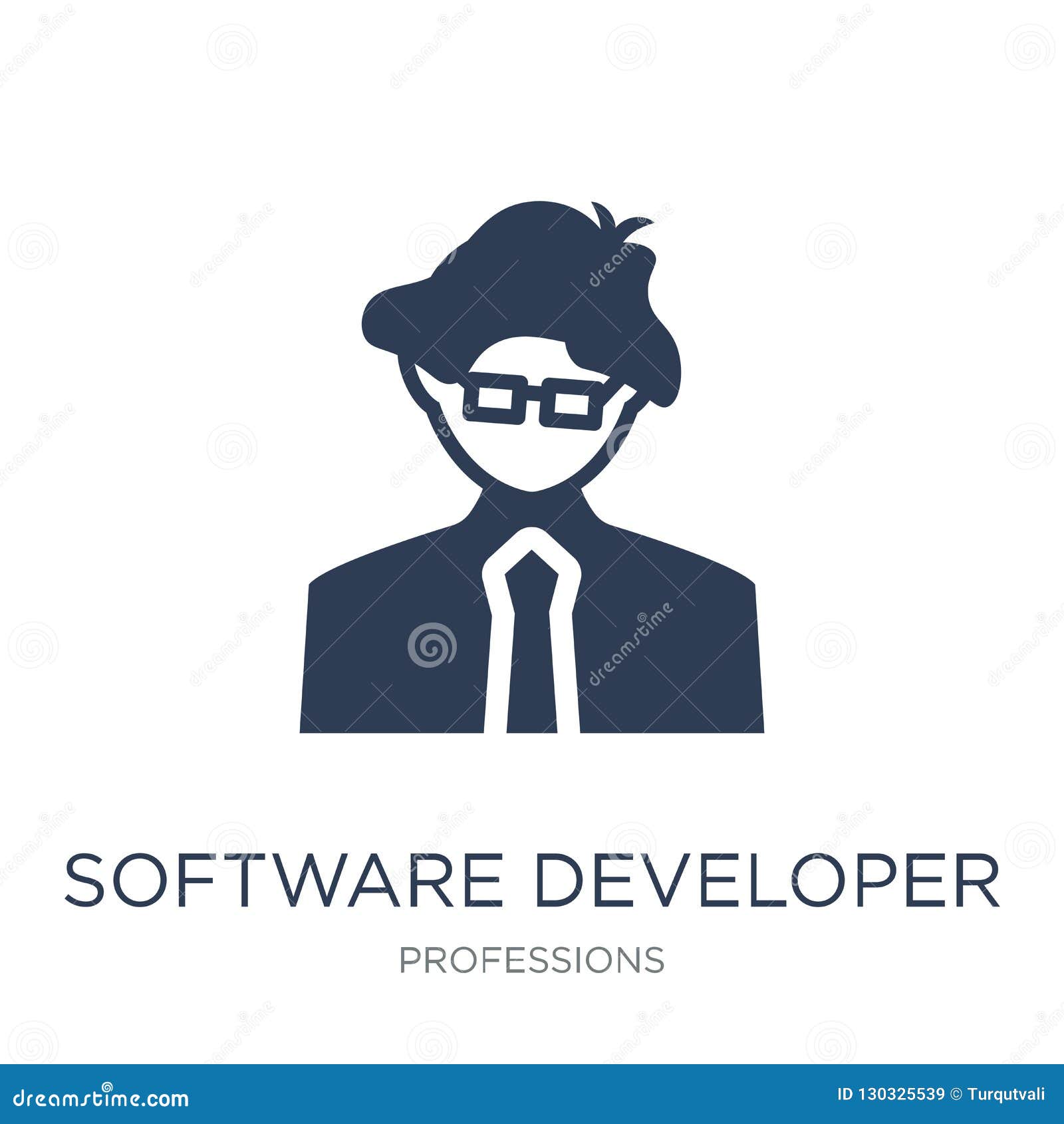 Icono Del Desarrollador De Software Desarrollador De Software Plano De ...