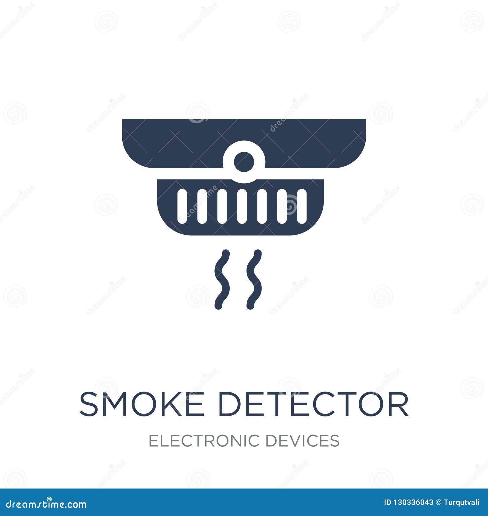 Icono del detector de humo ilustración del vector. Ilustración de ...