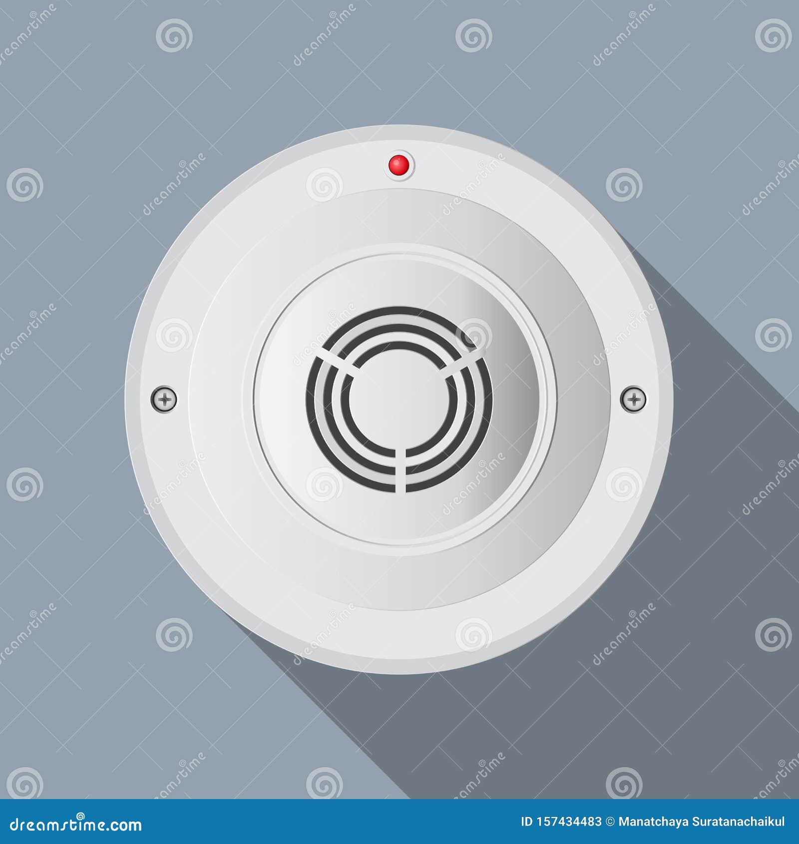 Icono del detector de humo stock de ilustración. Ilustración de ...