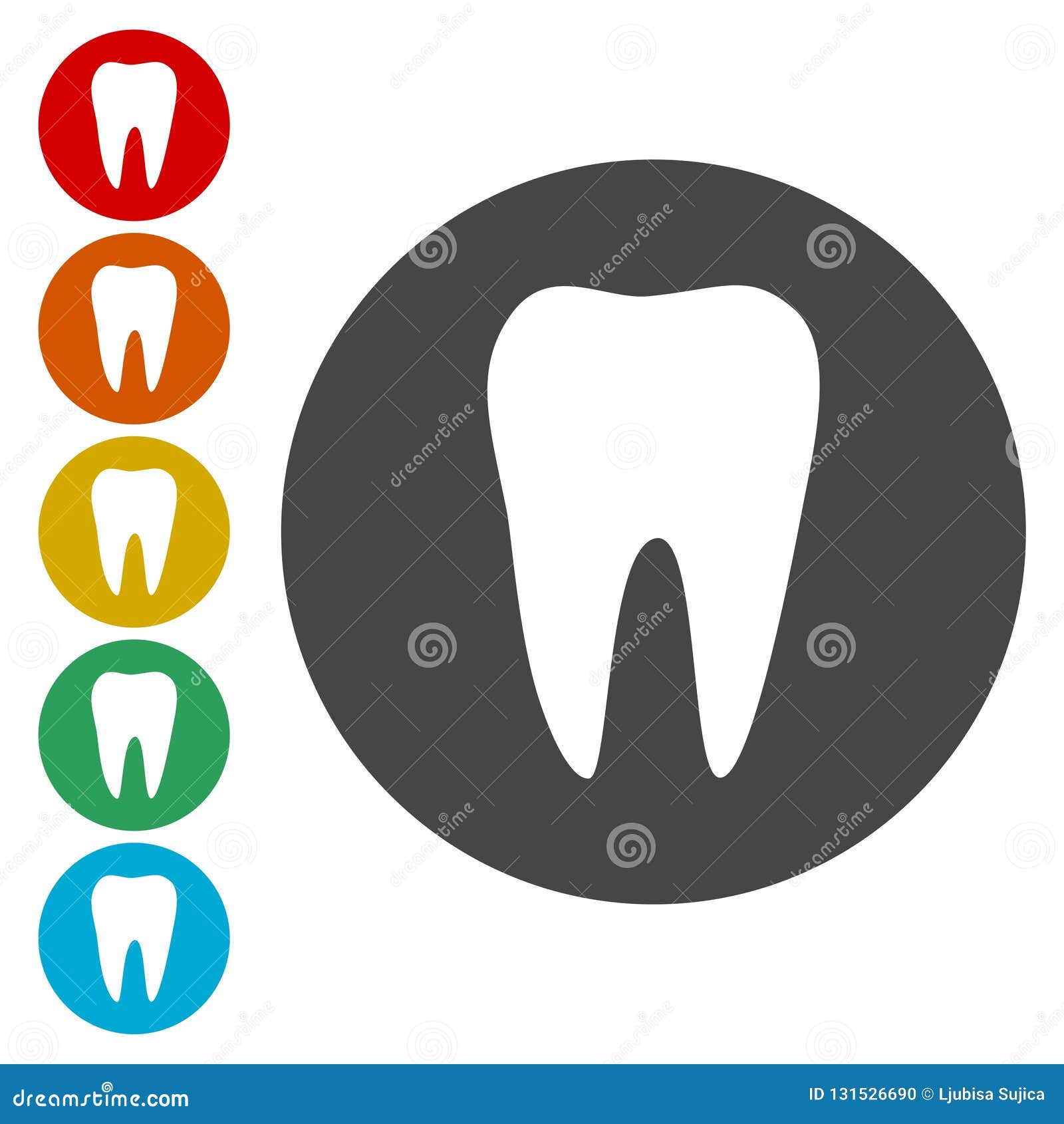 Icono del diente ilustración del vector. Ilustración de concepto ...