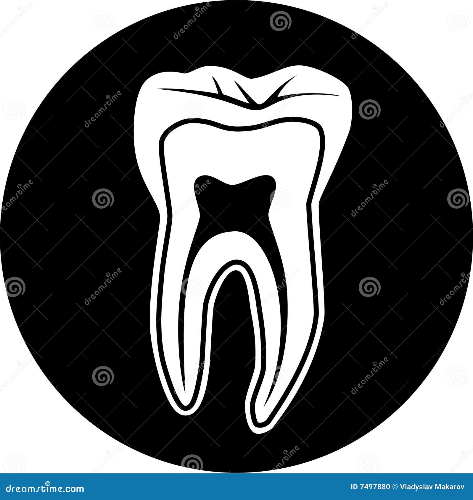 Icono Del Diente Del Vector Ilustración del Vector - Ilustración de ...