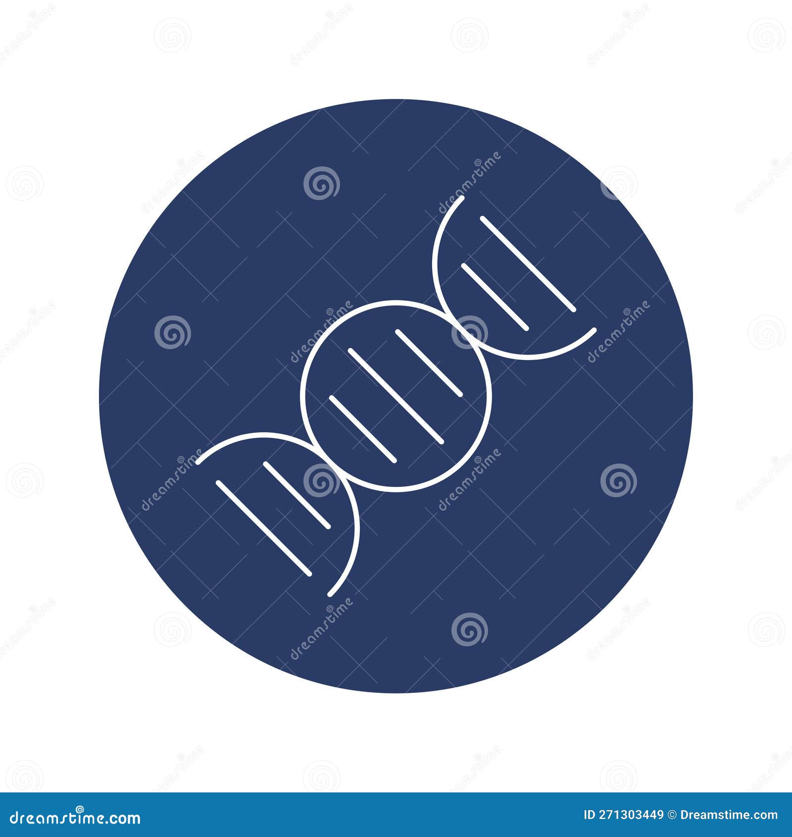 Icono del dna humano ilustración del vector. Ilustración de ciencia - 271303449