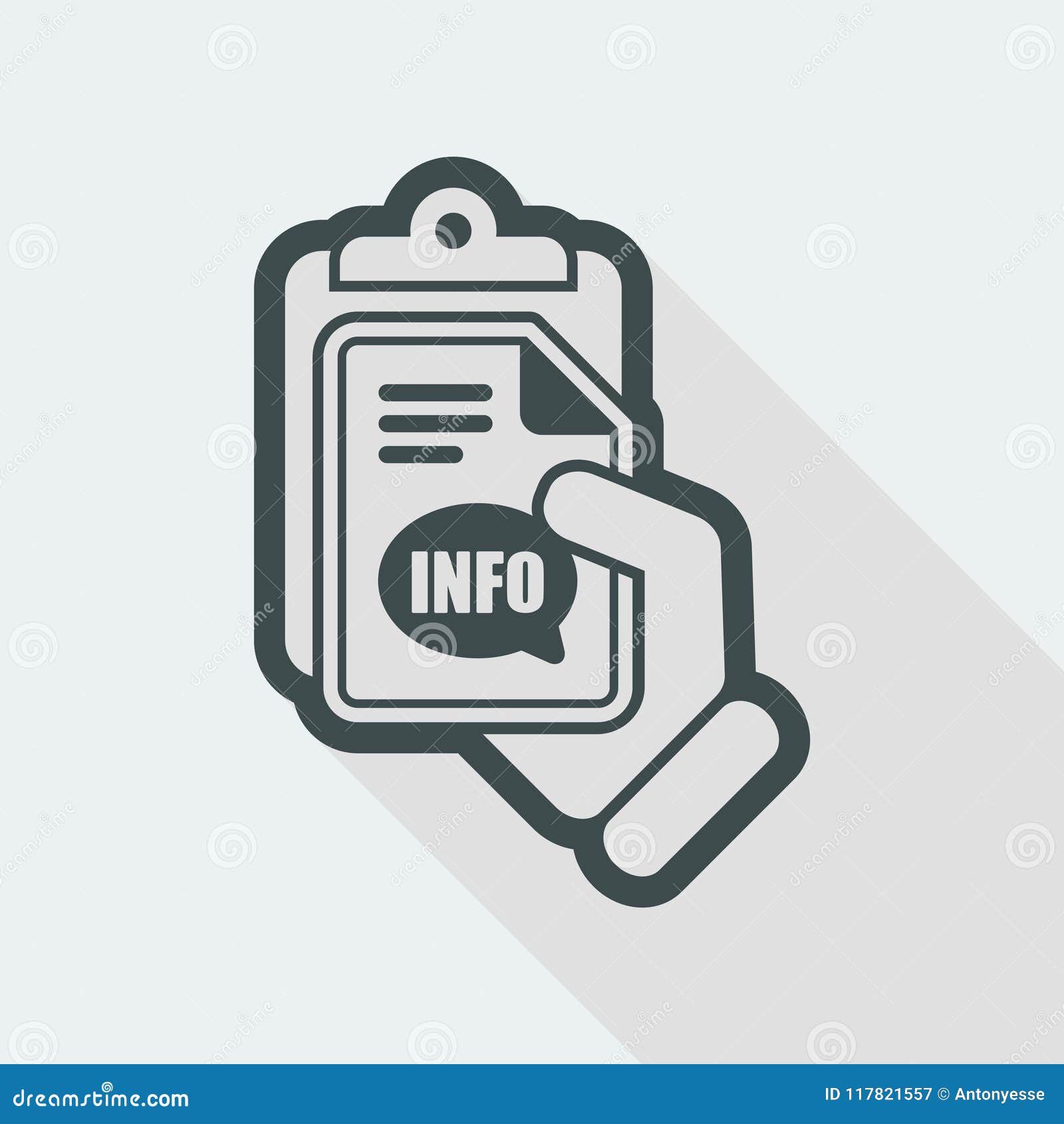 Icono Del Documento Informativo Ilustración del Vector - Ilustración de ...