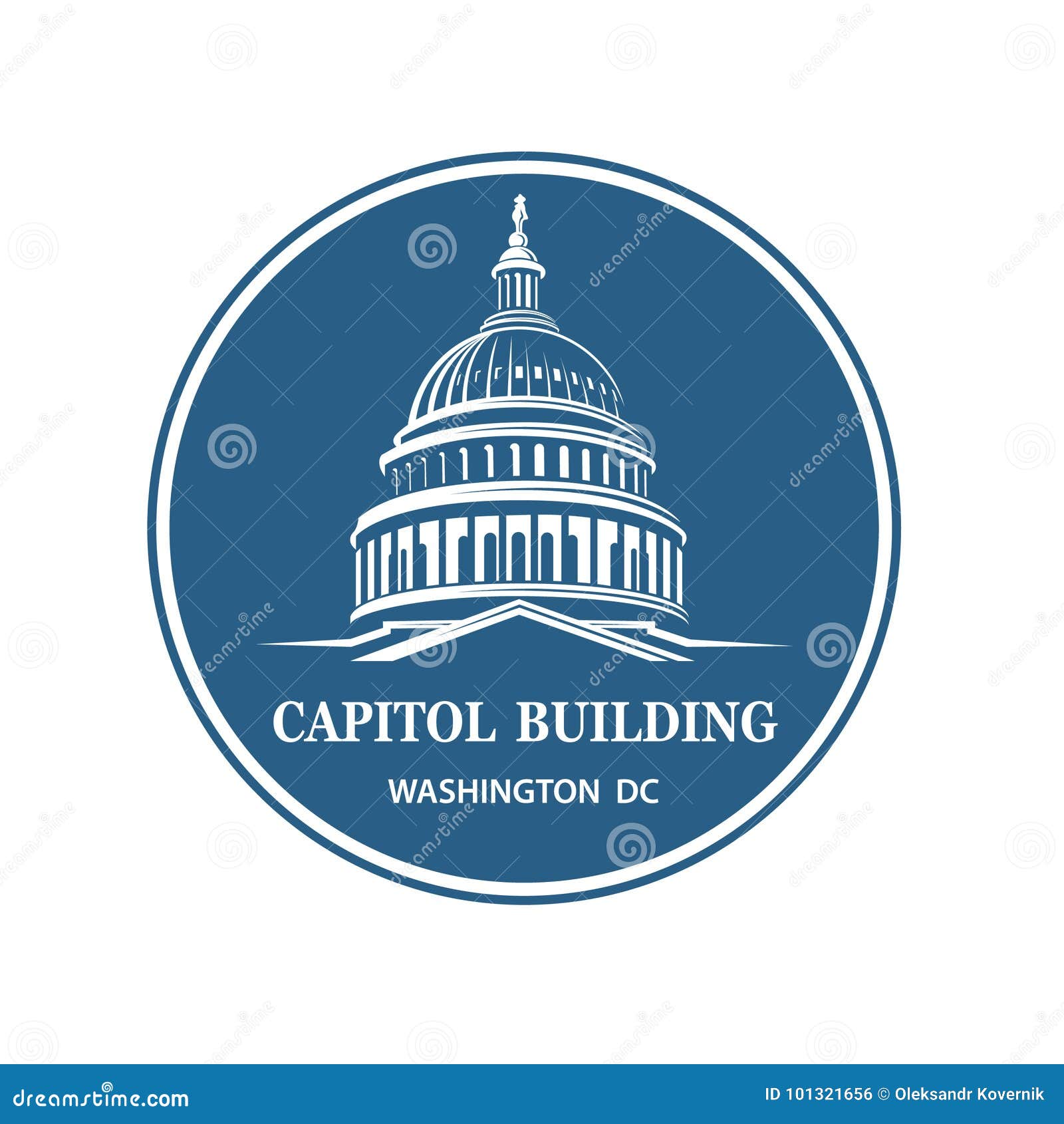 Icono Del Edificio Del Capitolio Ilustración del Vector - Ilustración de vector, capital: 101321656