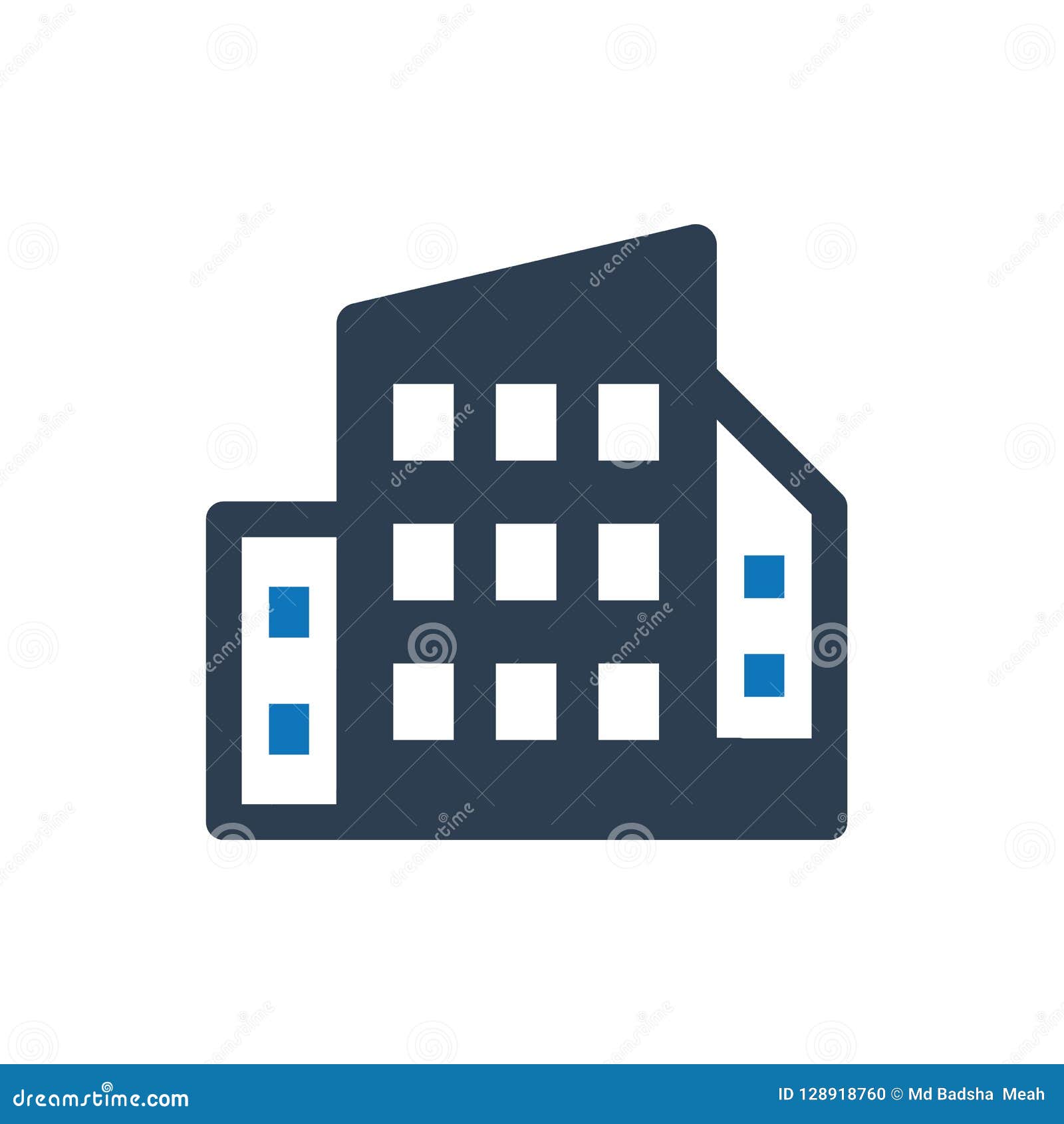 Icono Del Edificio De Oficinas Ilustración del Vector - Ilustración de ...