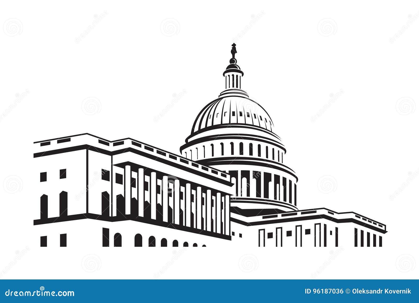 Icono Del Edificio Del Capitolio Ilustración del Vector - Ilustración de capitolio, americano ...