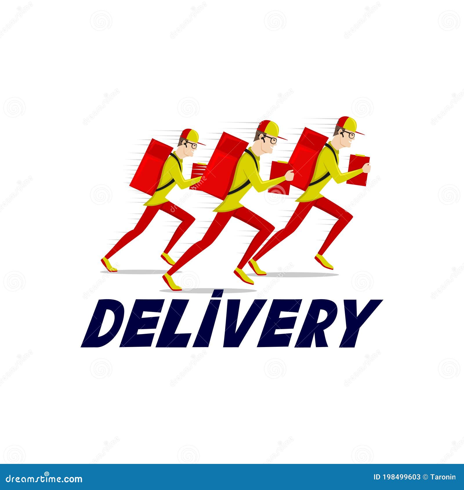 Icono Del Ejecutor De Entrega. Ilustración del Vector - Ilustración de ...