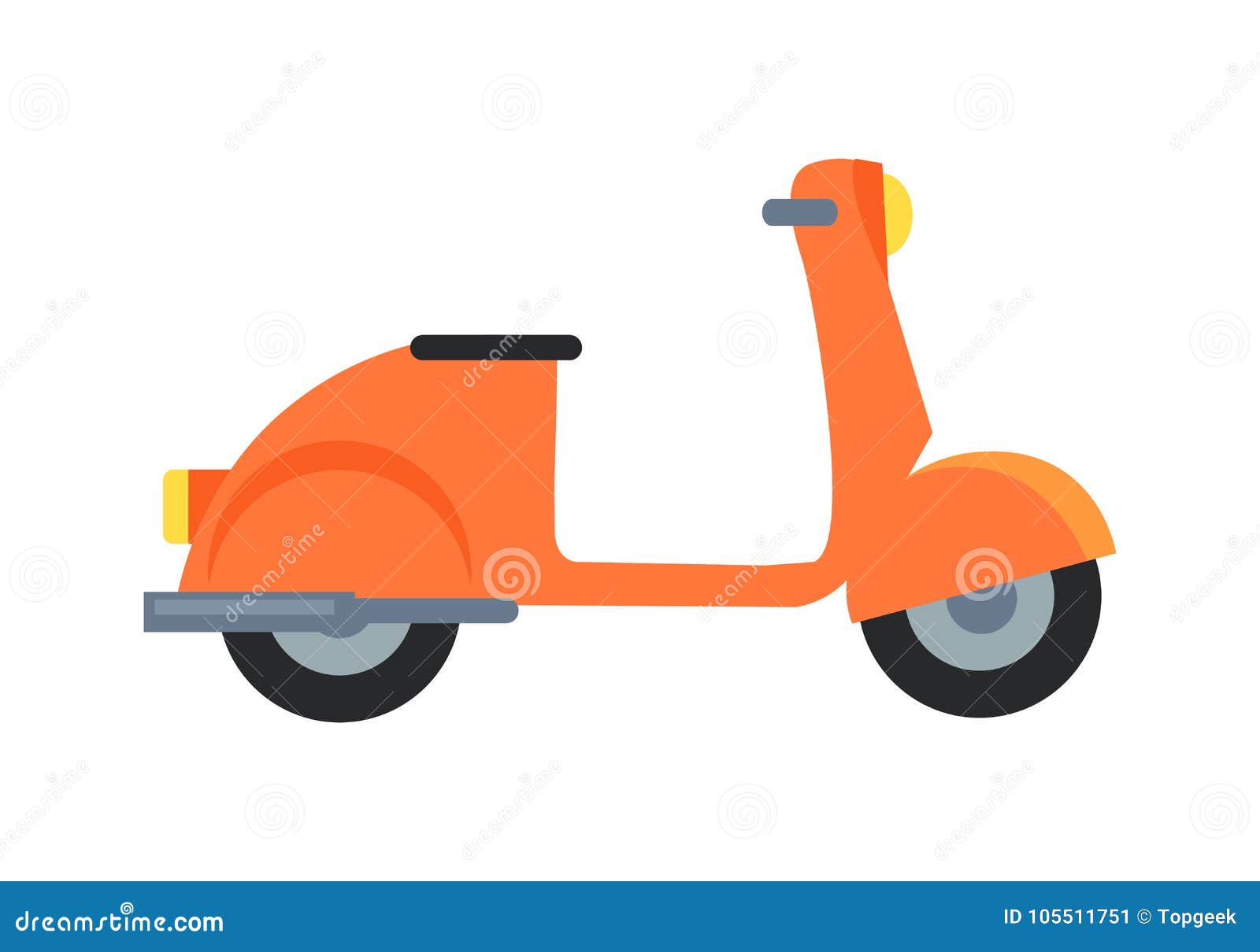 Icono Del Ejemplo Del Vector De La Vespa De Motor Ilustración del Vector - Ilustración de ...