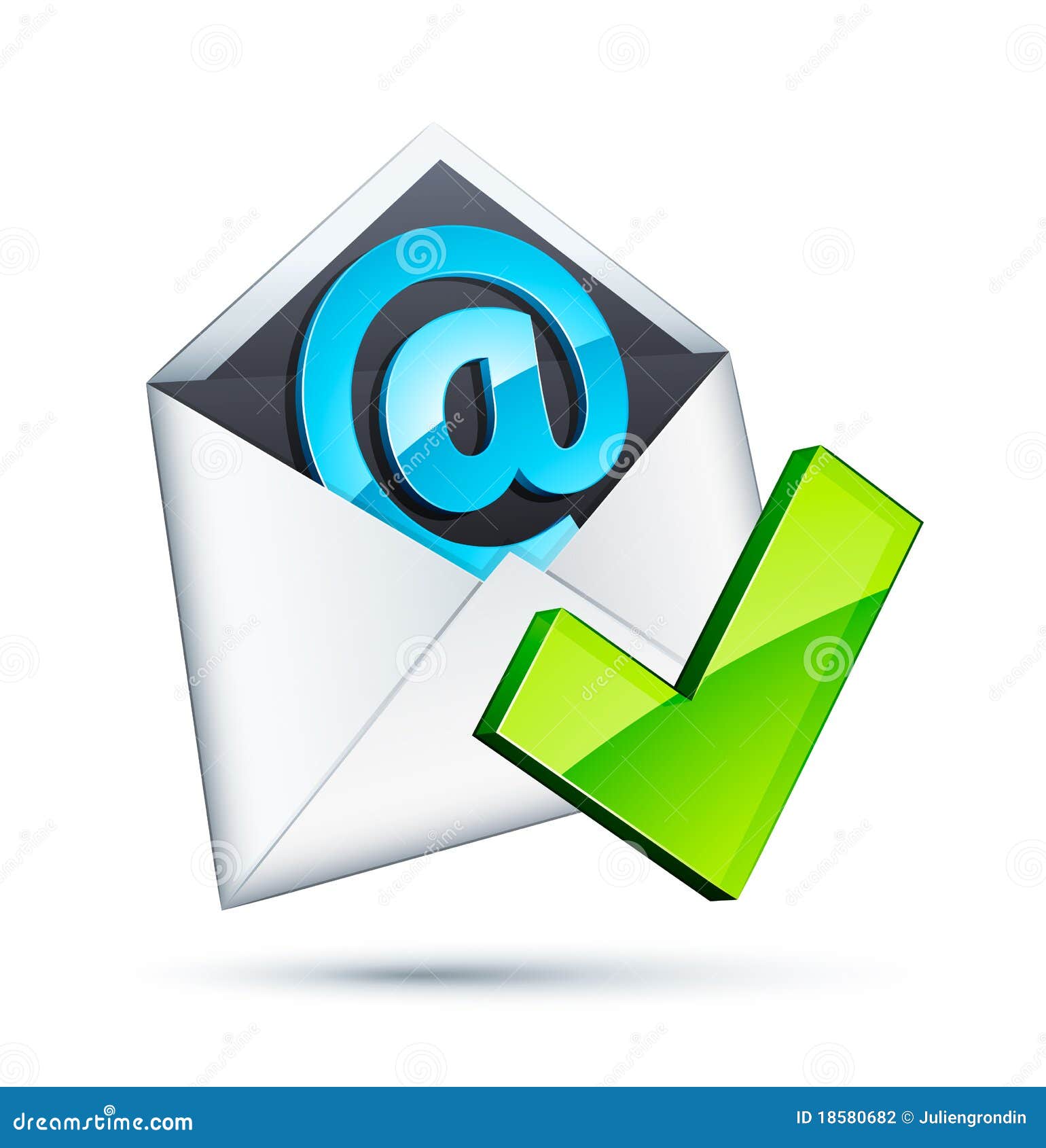 Icono del email ilustración del vector. Ilustración de papel - 18580682