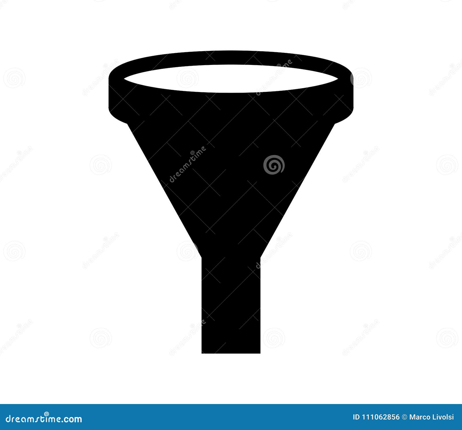 Icono del embudo stock de ilustración. Ilustración de embudo - 111062856