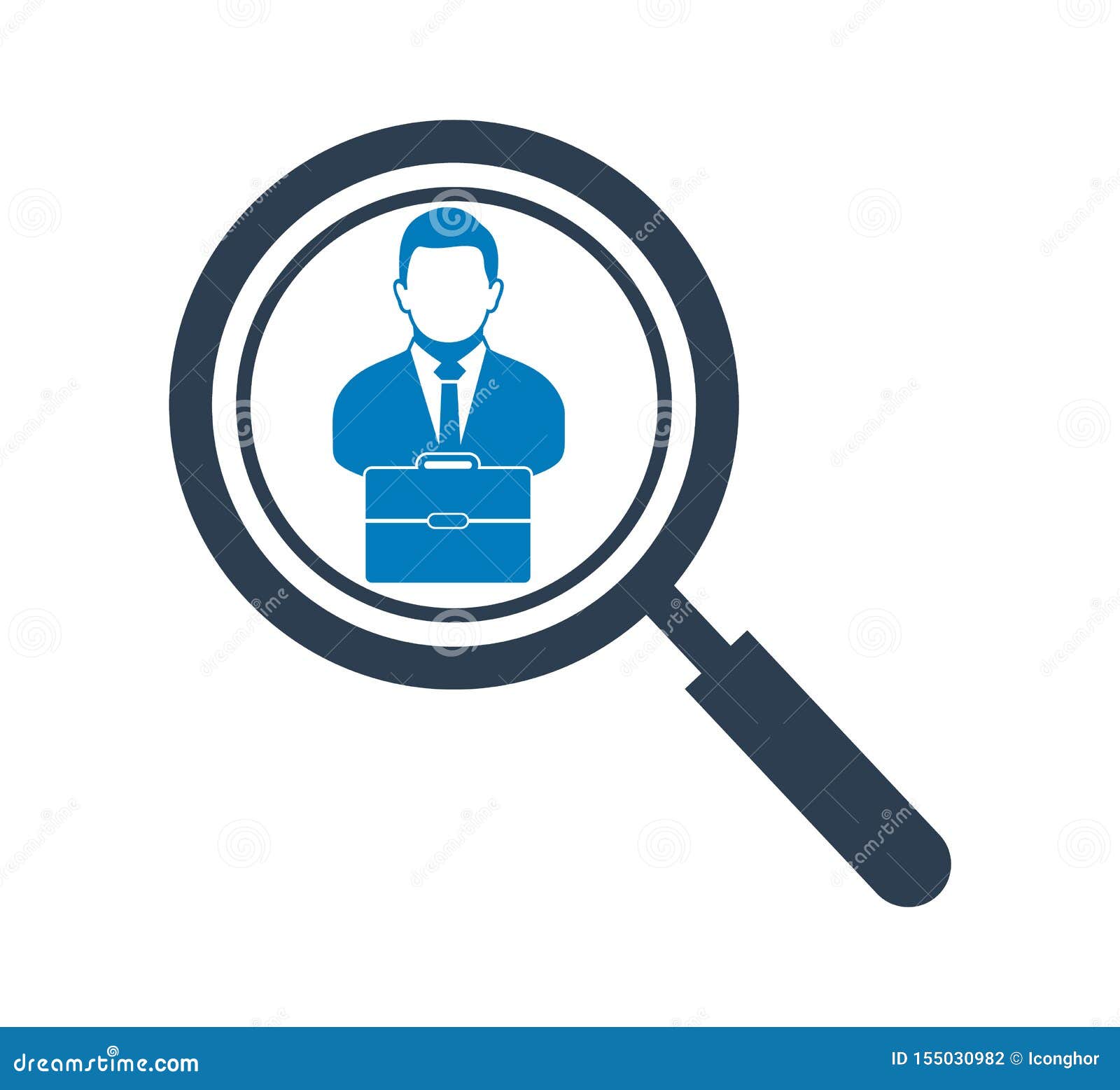 Icono Del Empleado Del Hallazgo Ilustración del Vector - Ilustración de ...