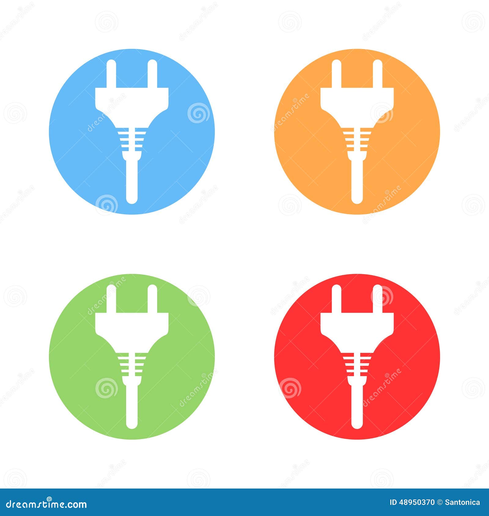 Icono Del Enchufe Eléctrico Stock de ilustración - Ilustración de ...