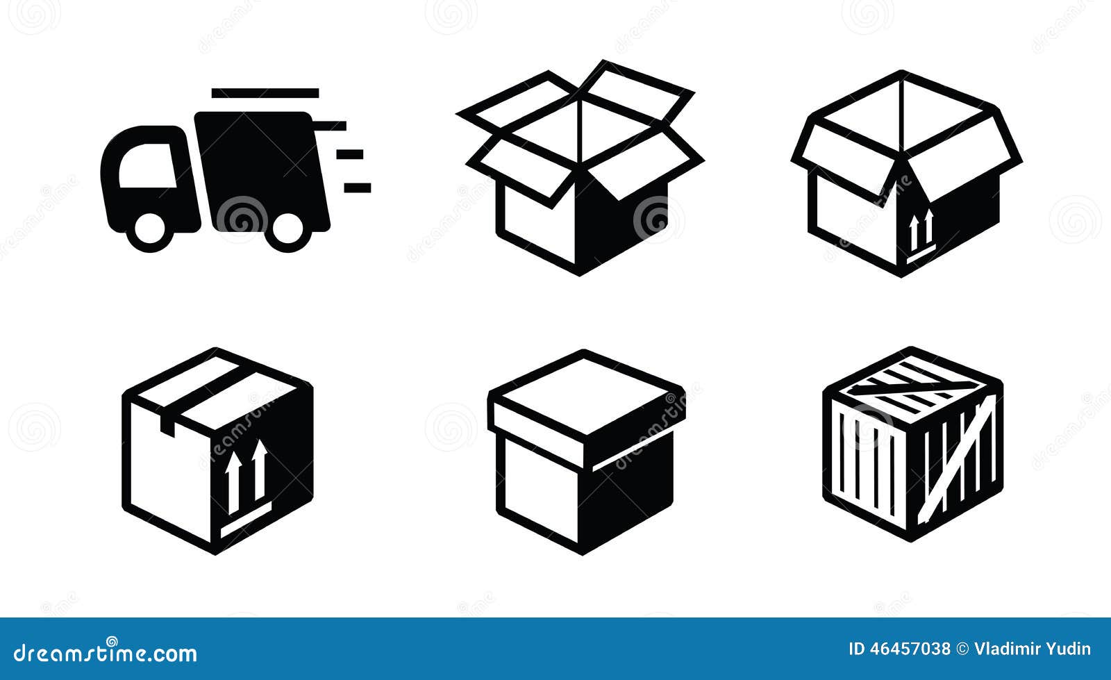 Icono del envío ilustración del vector. Ilustración de entrega - 46457038