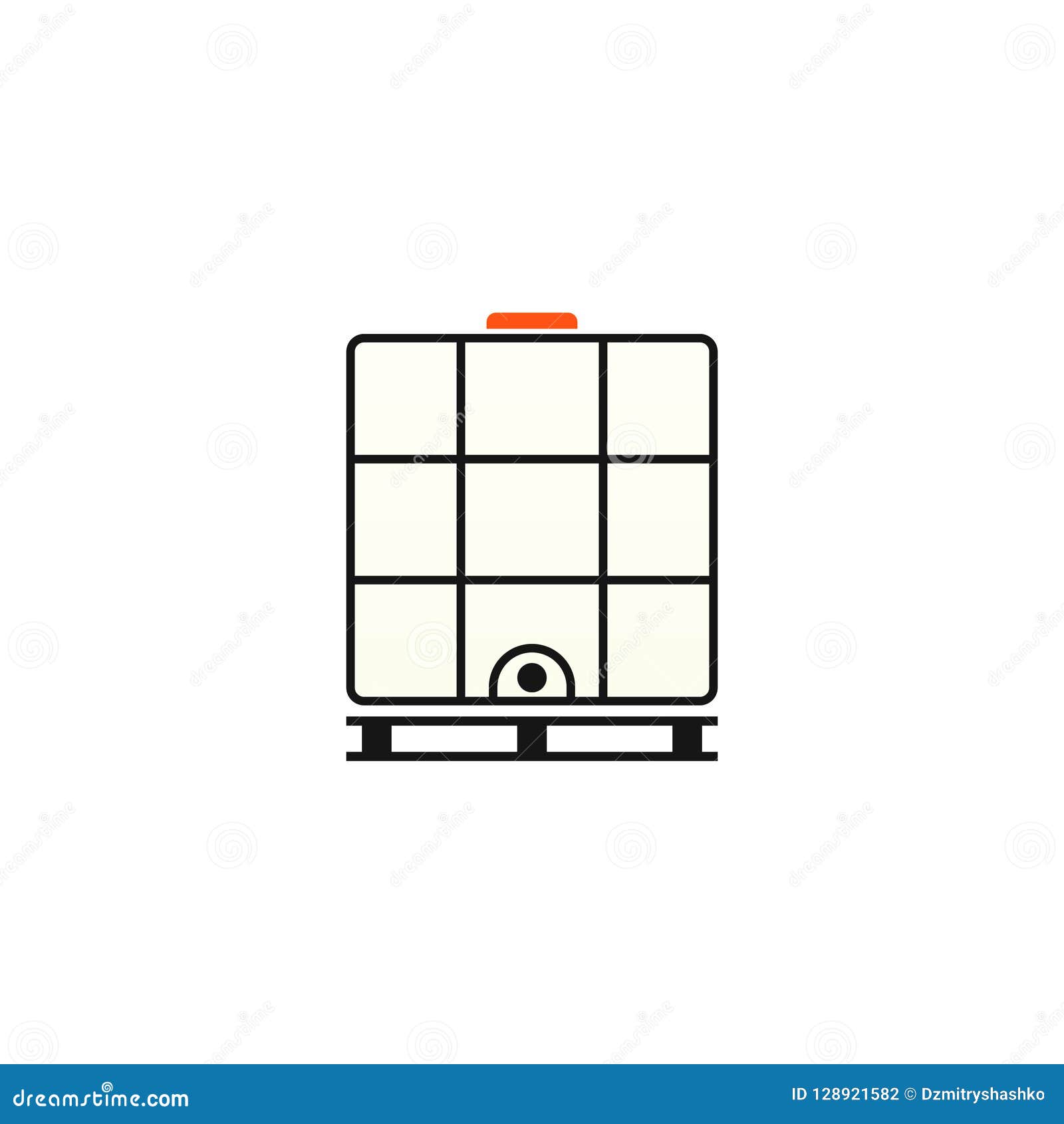 Icono del envase de Ibc ilustración del vector. Ilustración de alerta ...