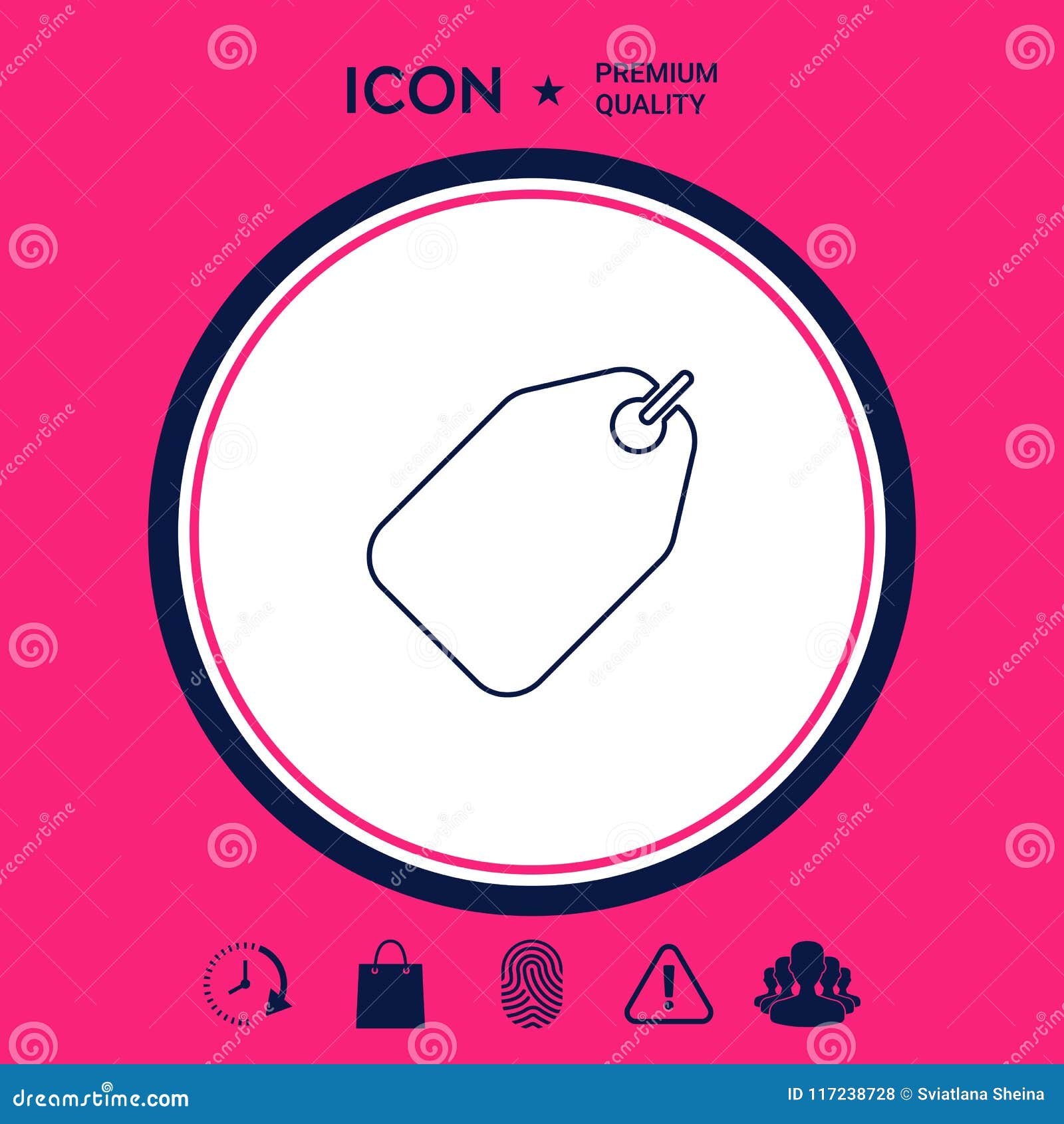 Icono del eslogan ilustración del vector. Ilustración de cinta - 117238728