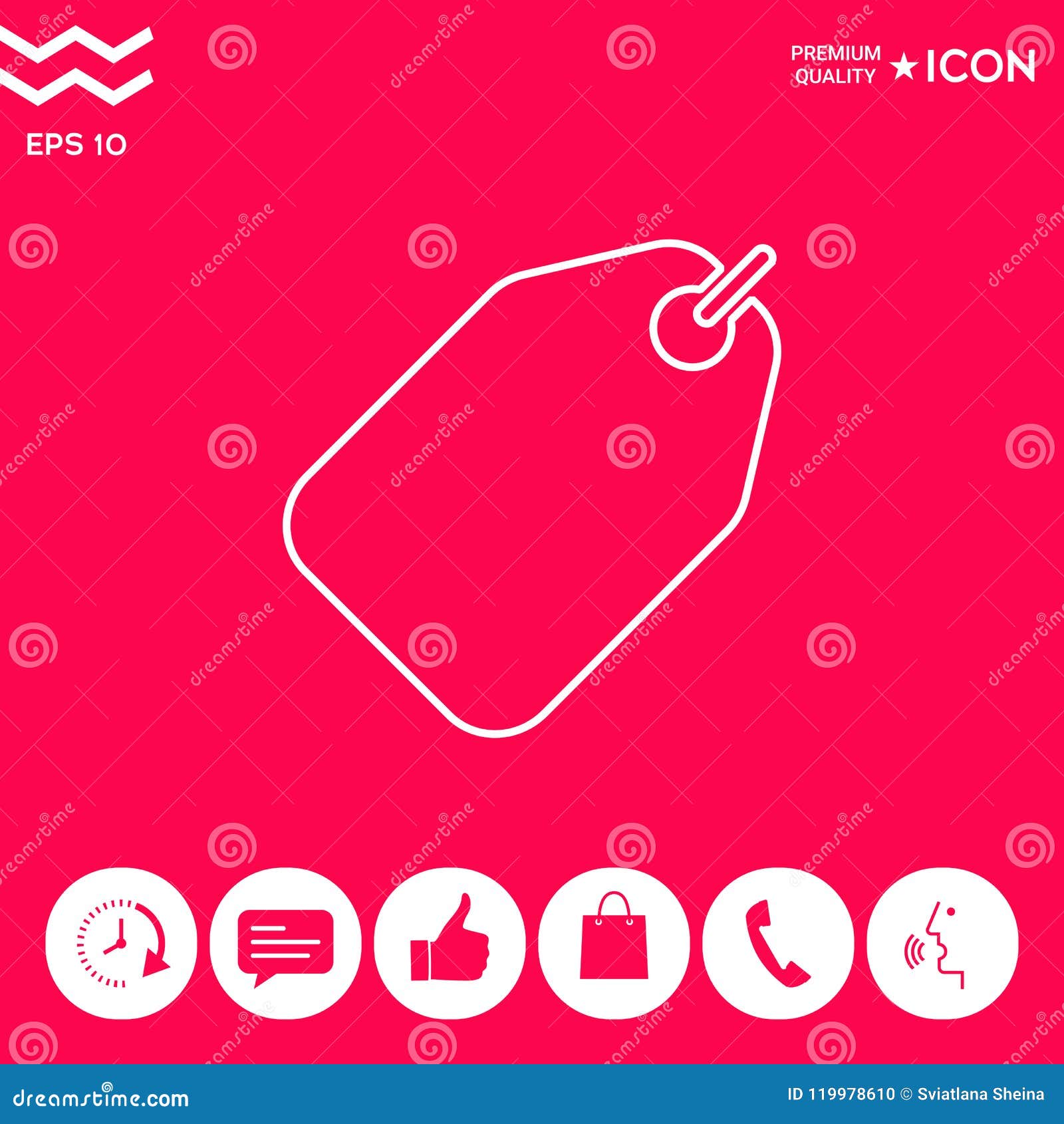 Icono del eslogan ilustración del vector. Ilustración de venta - 119978610