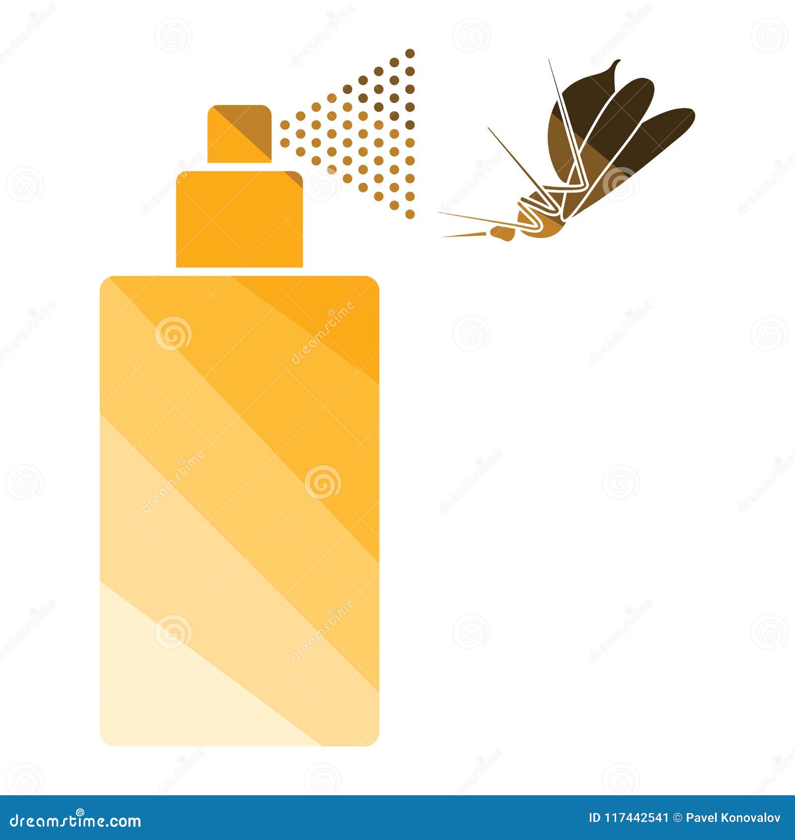 Icono Del Espray Del Mosquito Ilustración Del Vector Ilustración De