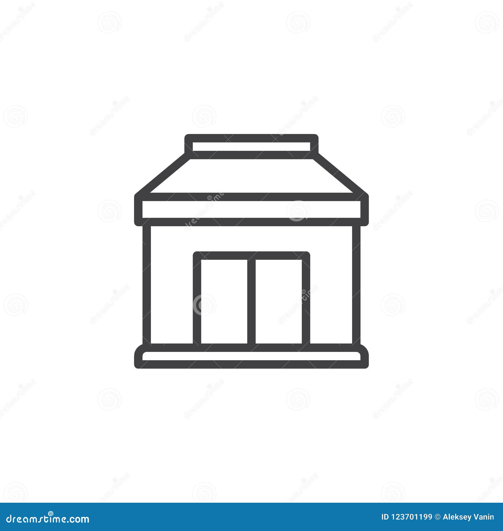 Icono Del Esquema Del Colmado Ilustración del Vector - Ilustración de ...