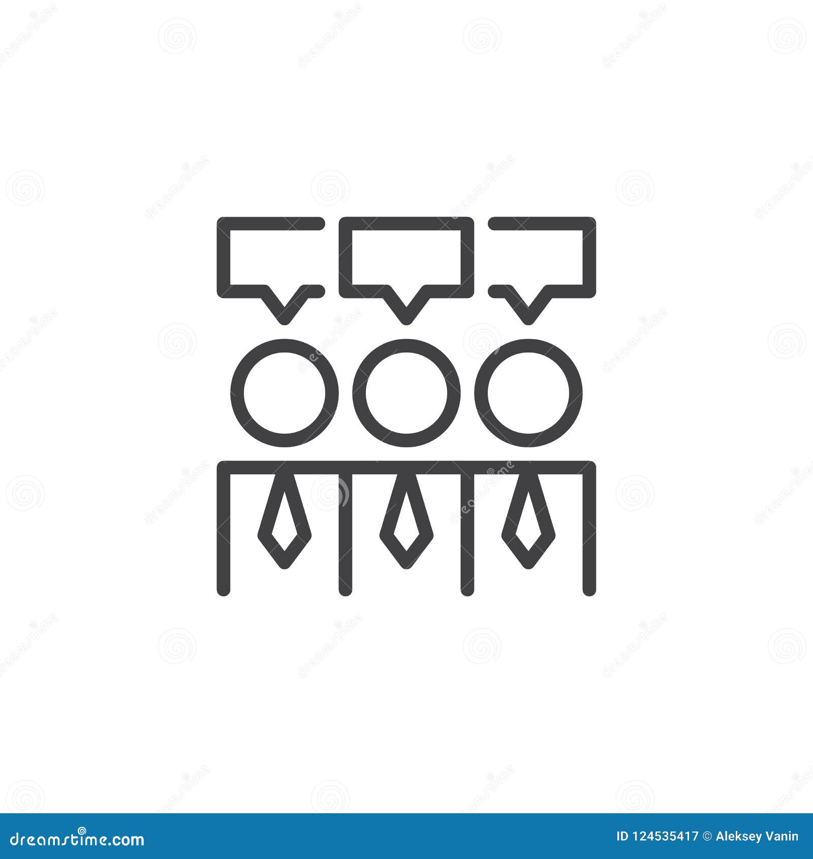 Icono Del Esquema Del Consenso Ilustración del Vector - Ilustración de ...