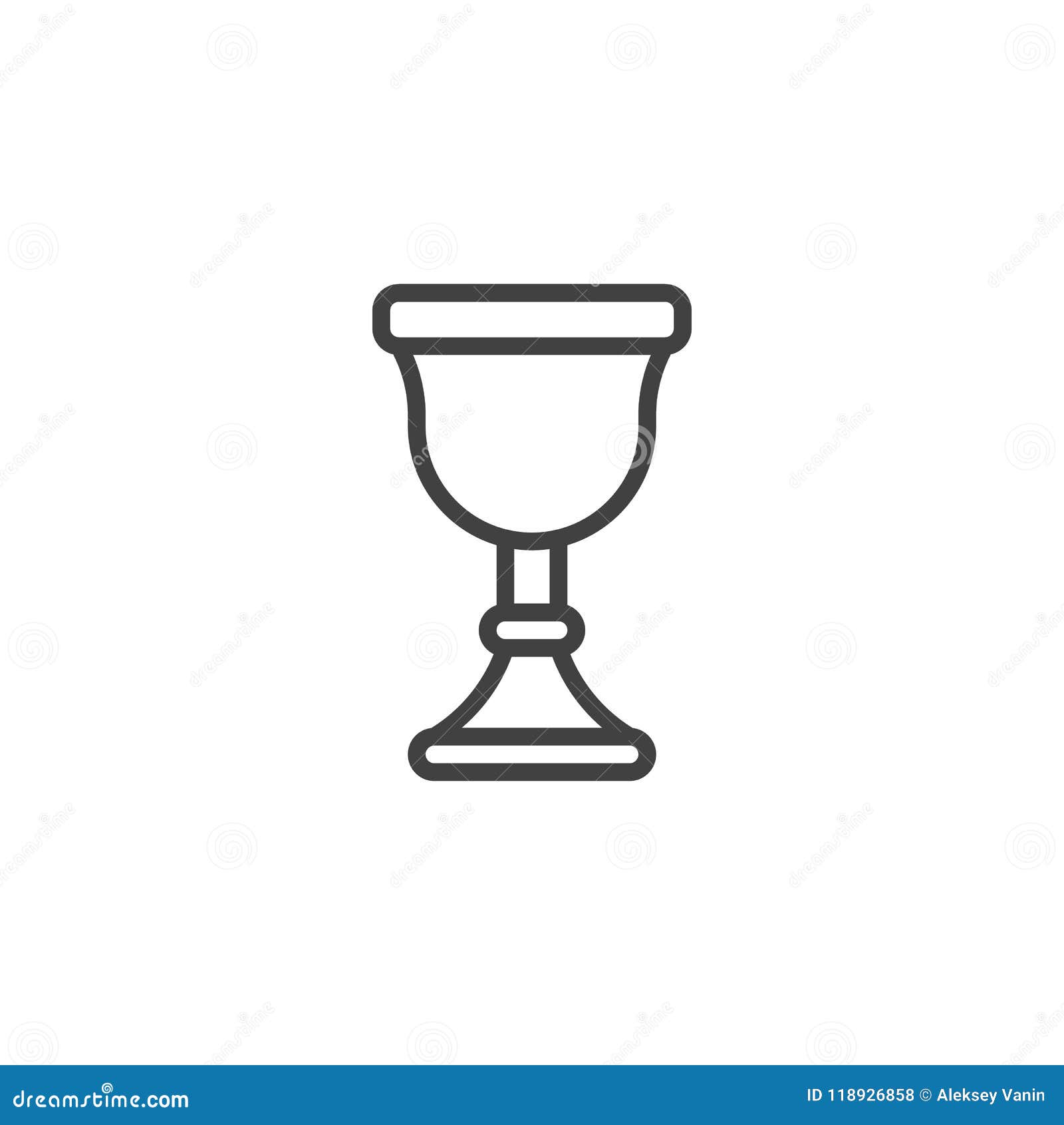 Icono Del Esquema De La Cáliz Ilustración del Vector - Ilustración de ...