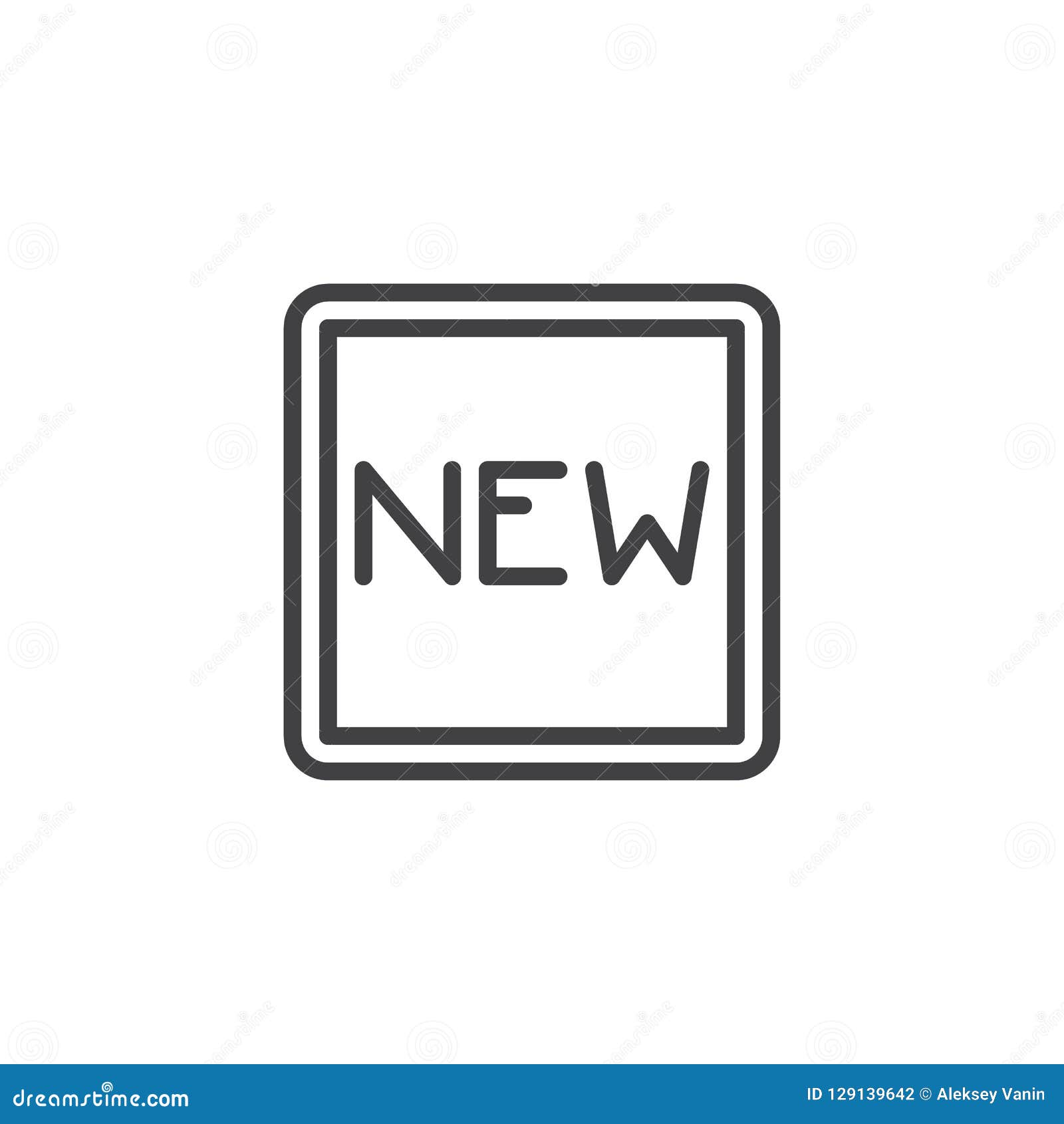 Icono Del Esquema Del Nuevo Producto Ilustración del Vector ...