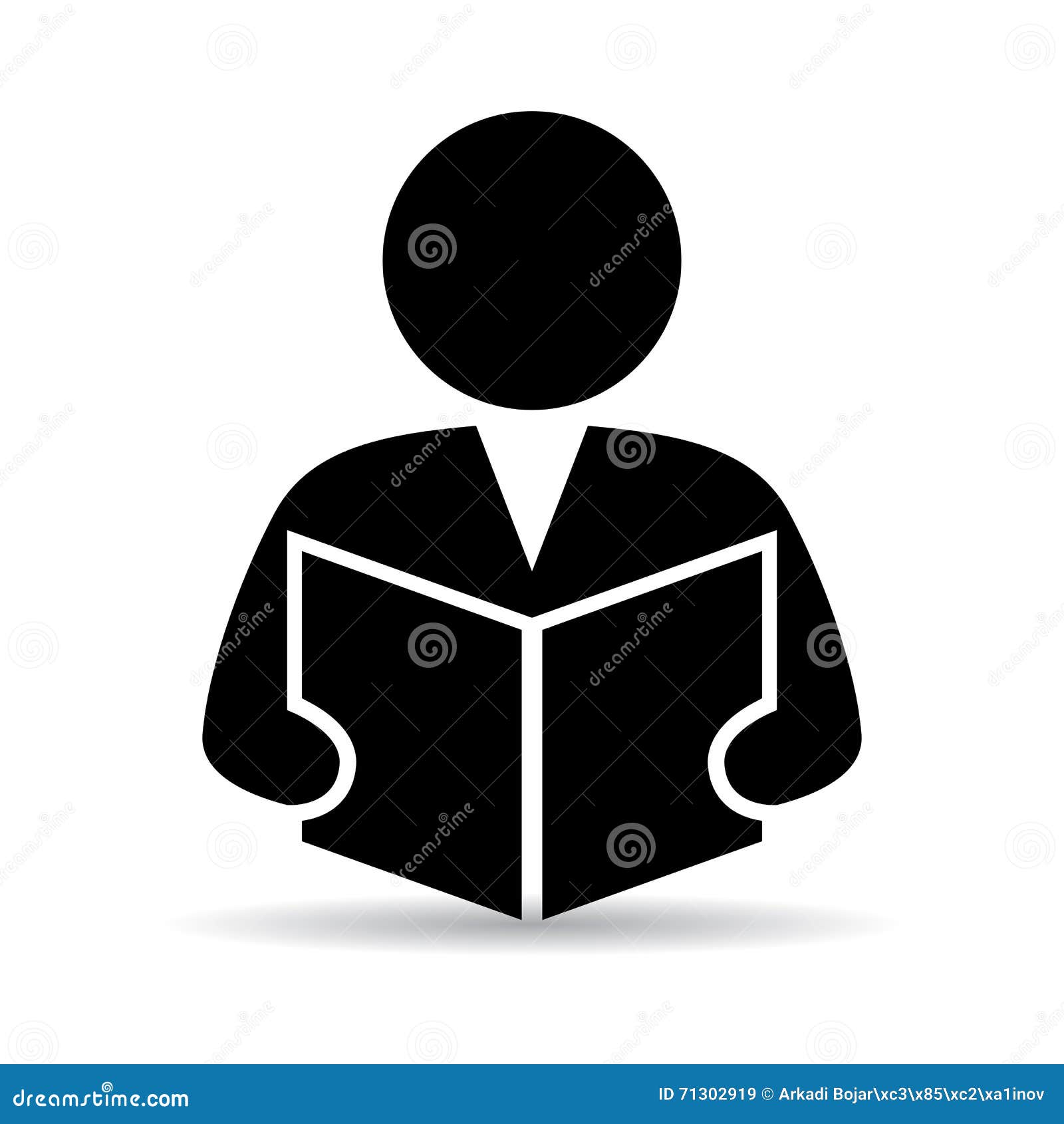 Icono del estudiante ilustración del vector. Ilustración de instructor ...