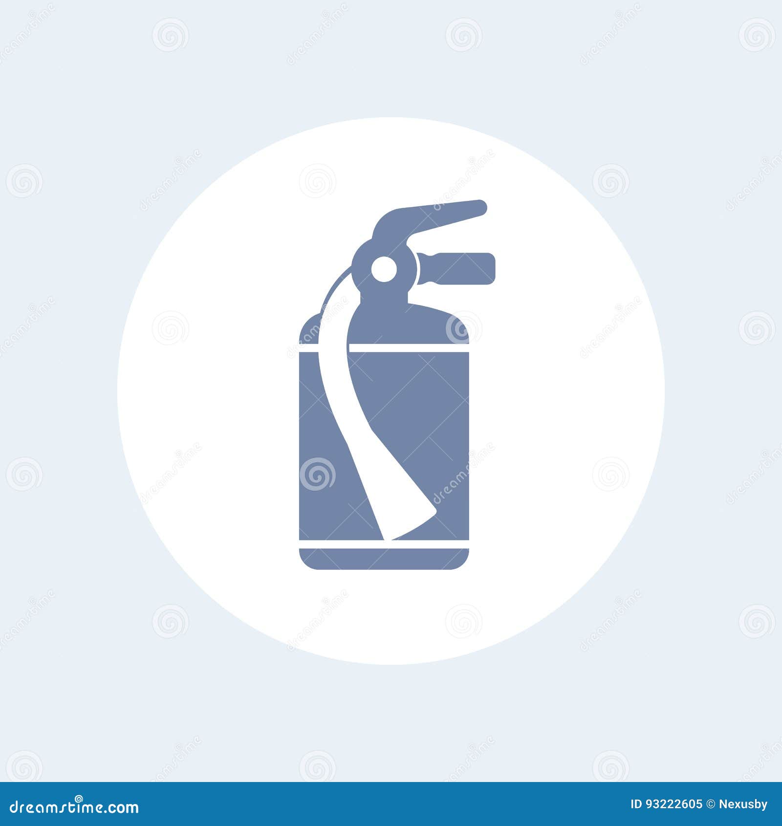 Icono Del Extintor Aislado En Blanco Ilustración del Vector ...