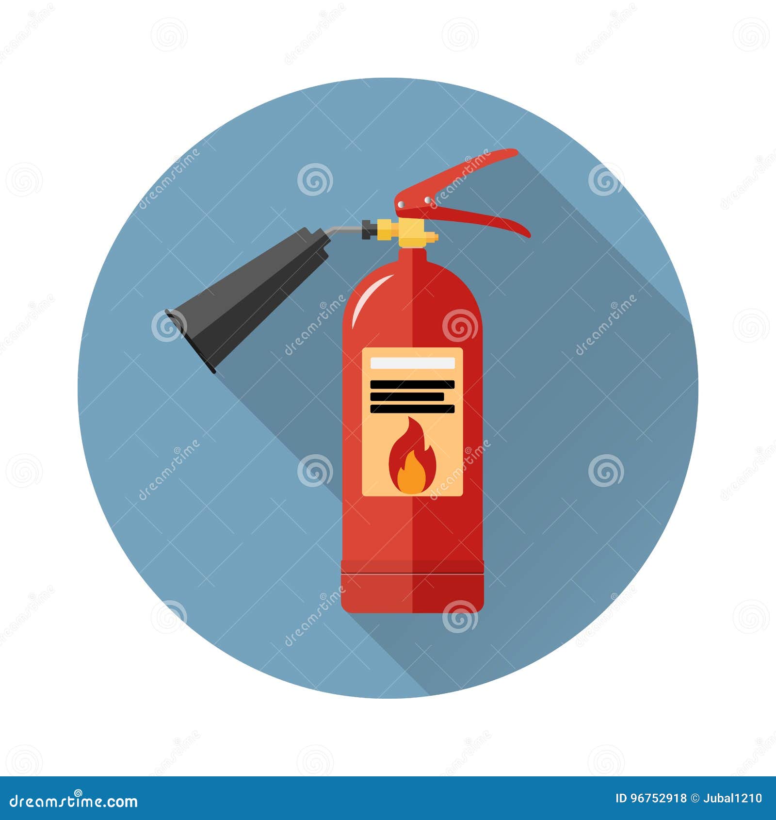 Icono Del Extintor En Estilo Plano Ilustración del Vector - Ilustración ...