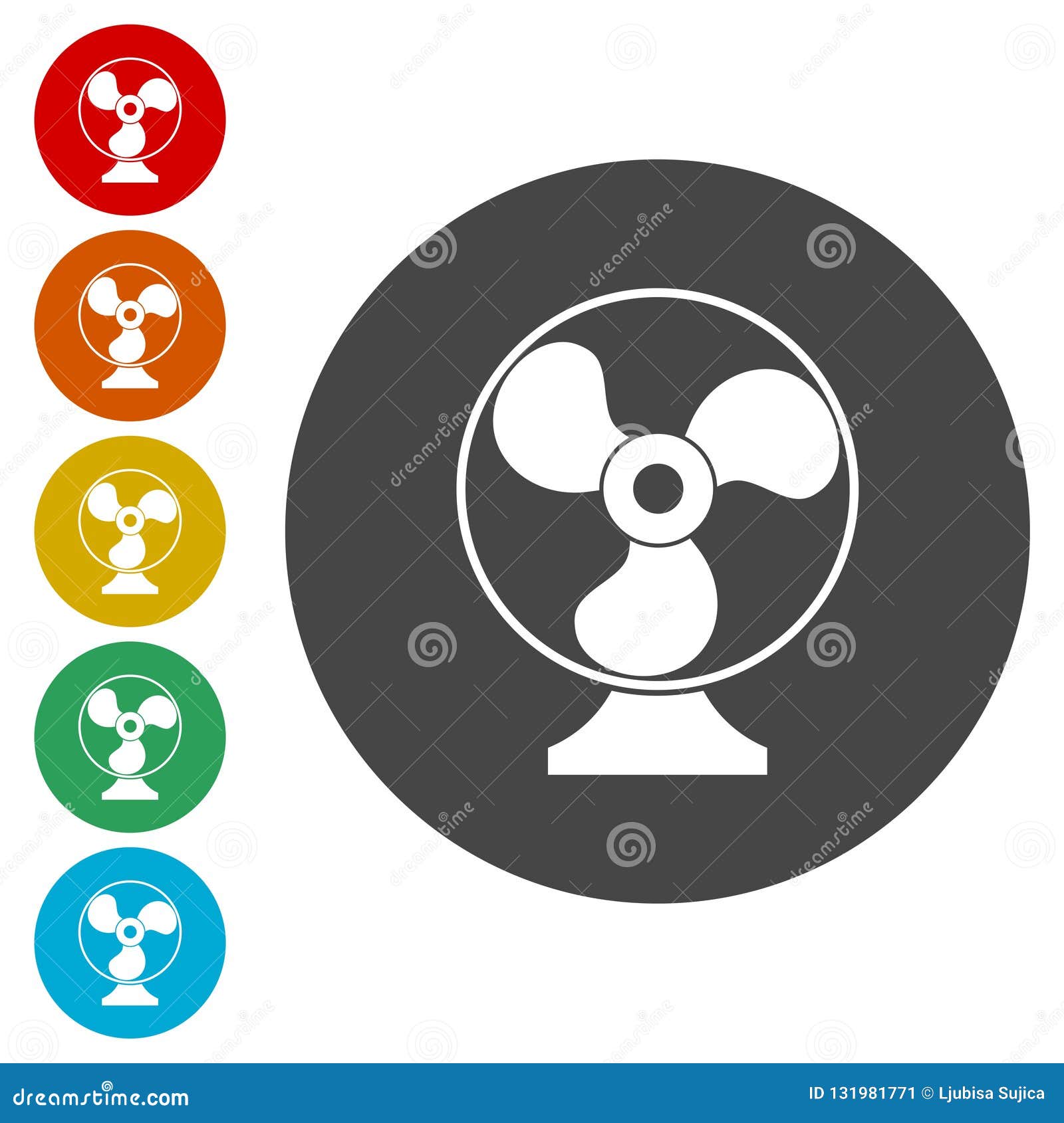 Icono Del Extractor Símbolo Del Ventilador Ilustración del Vector ...