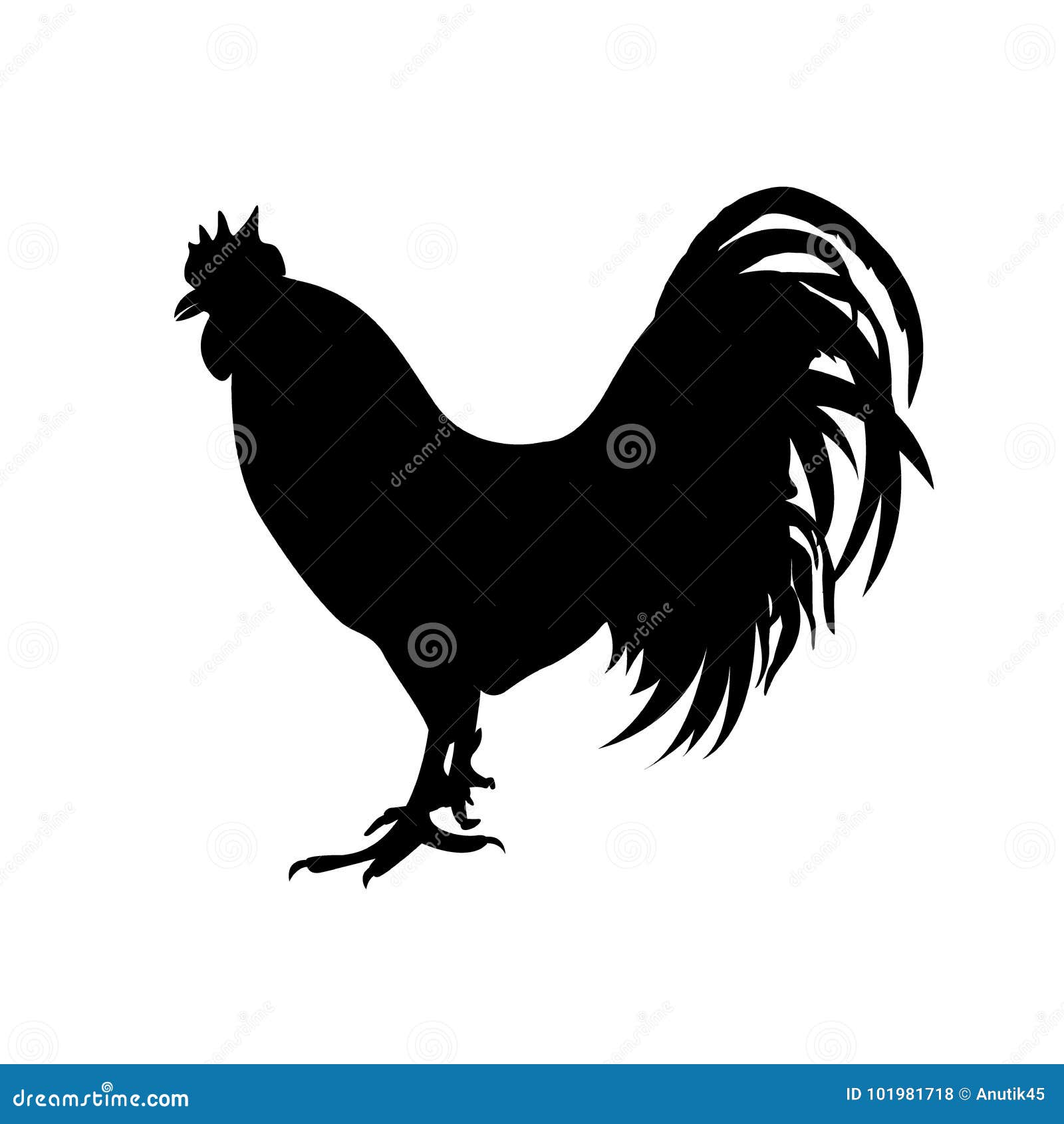 Icono Del Gallo, Ejemplo Del Vector Ilustración del Vector ...