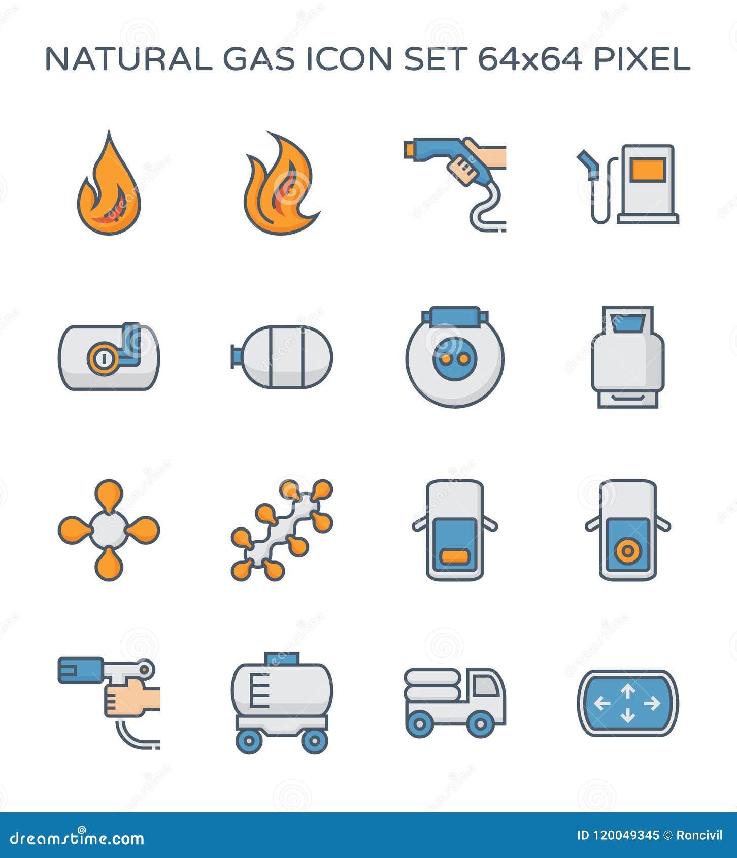 Icono del gas natural ilustración del vector. Ilustración de carga ...