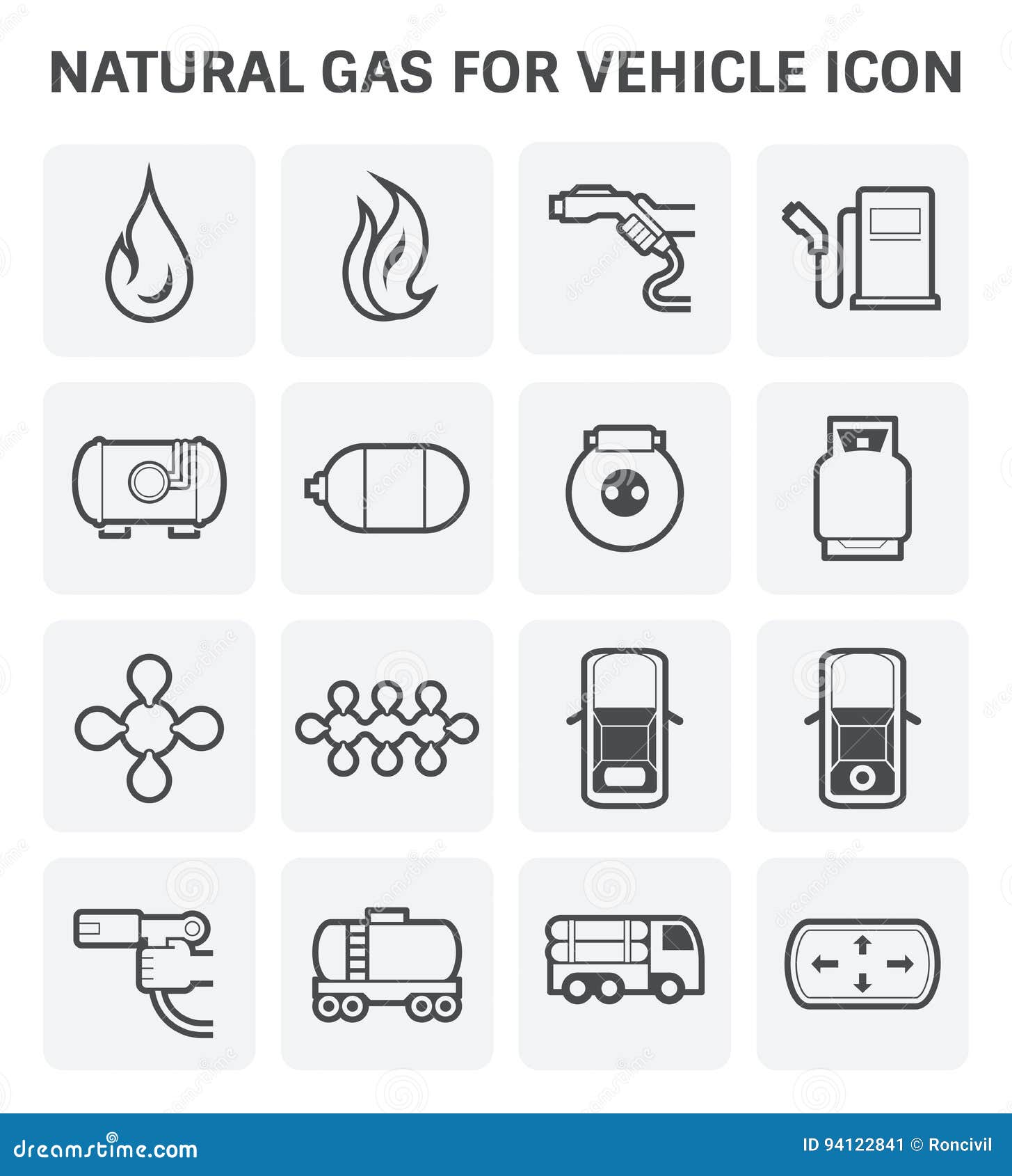 Icono del gas natural ilustración del vector. Ilustración de fuego ...